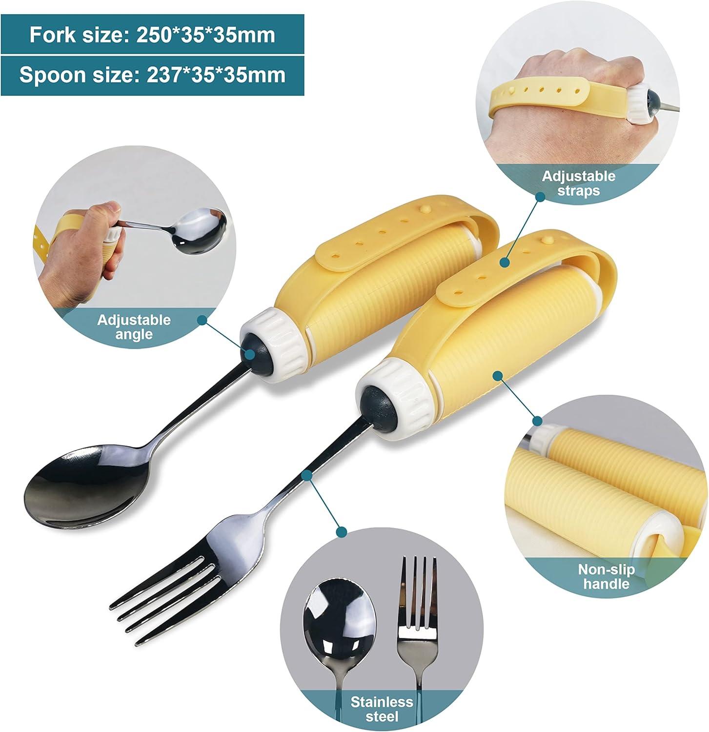 Feeding Assist Tableware Disabled Auxiliary Fork Training Aids for ...