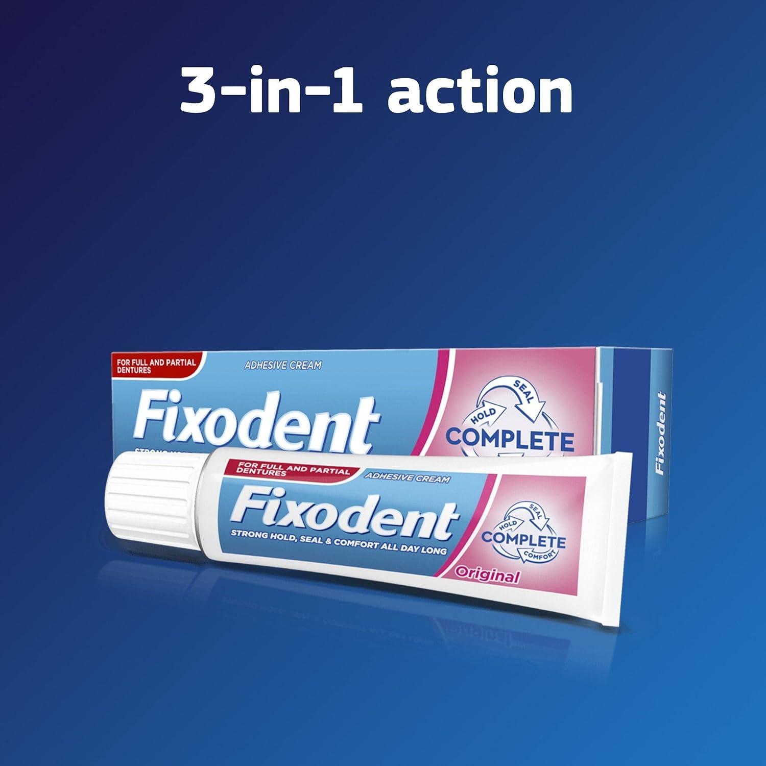 Fixodent Complete Denture Adhesive 70g | Strong Denture Grip and All ...