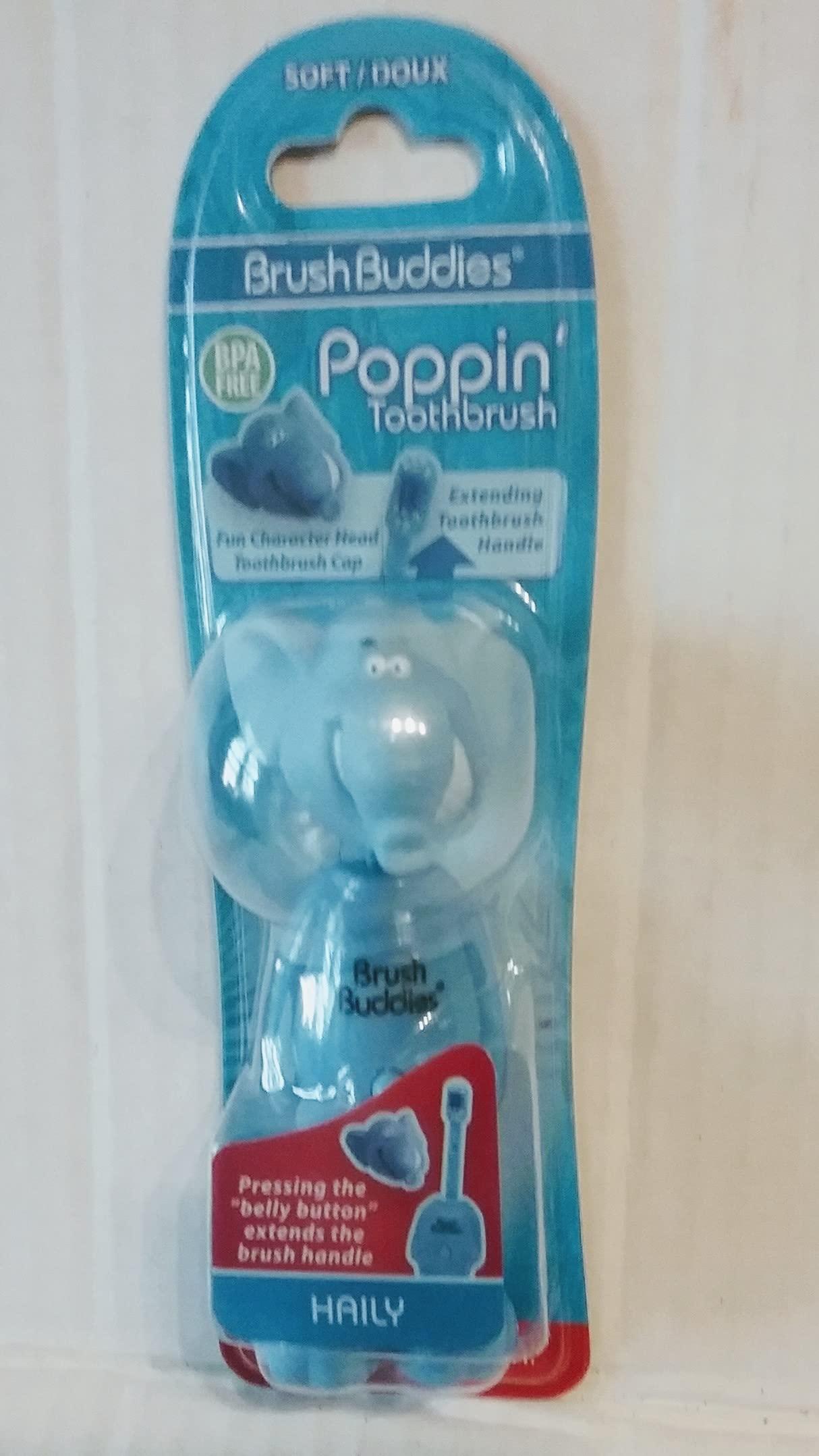 Extended Handle Toothbrushes - Cow, Elephant, Lion, Frog, Tiger (Haily ...