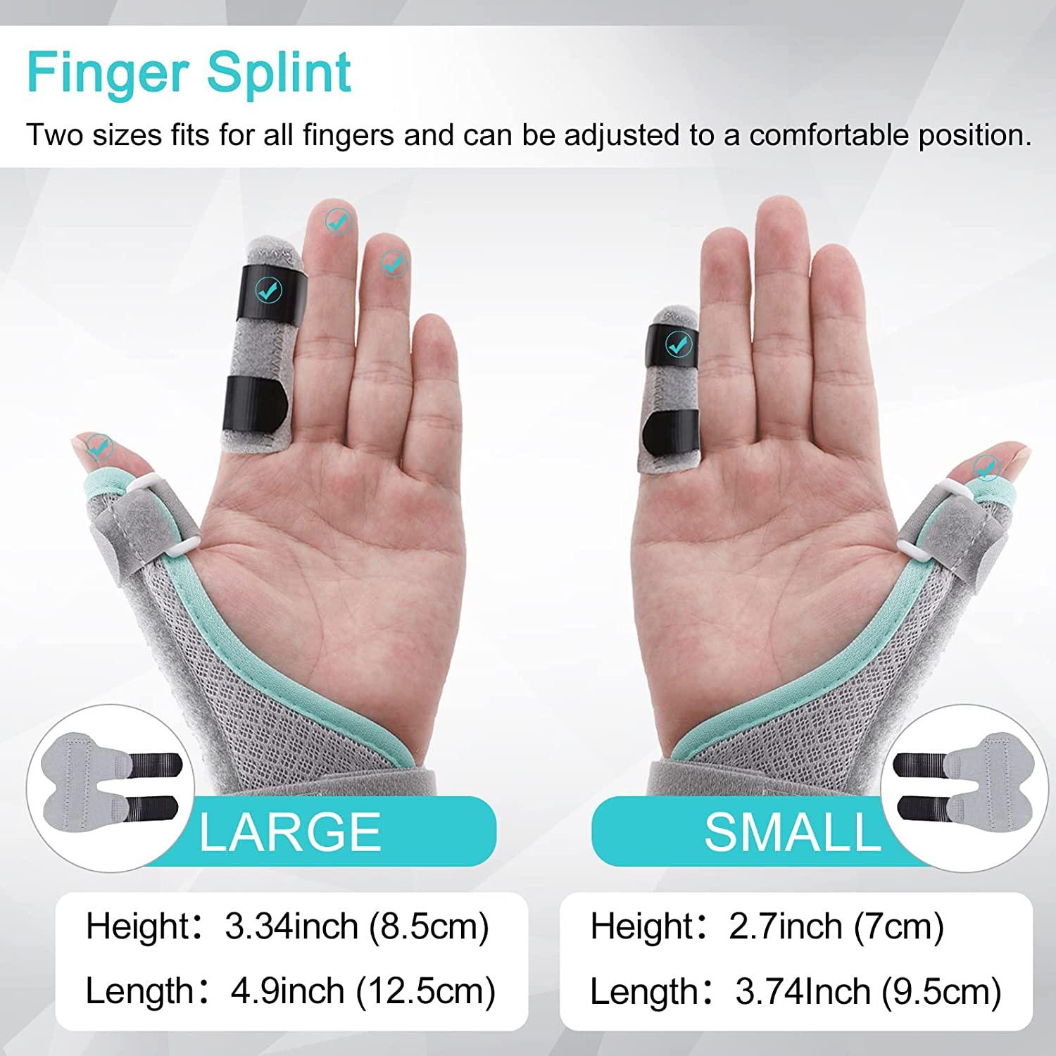 Thumb Splint Brace for Trigger Finger & Arthritis - Reversible, Wrist Stabilizer for Carpal ...