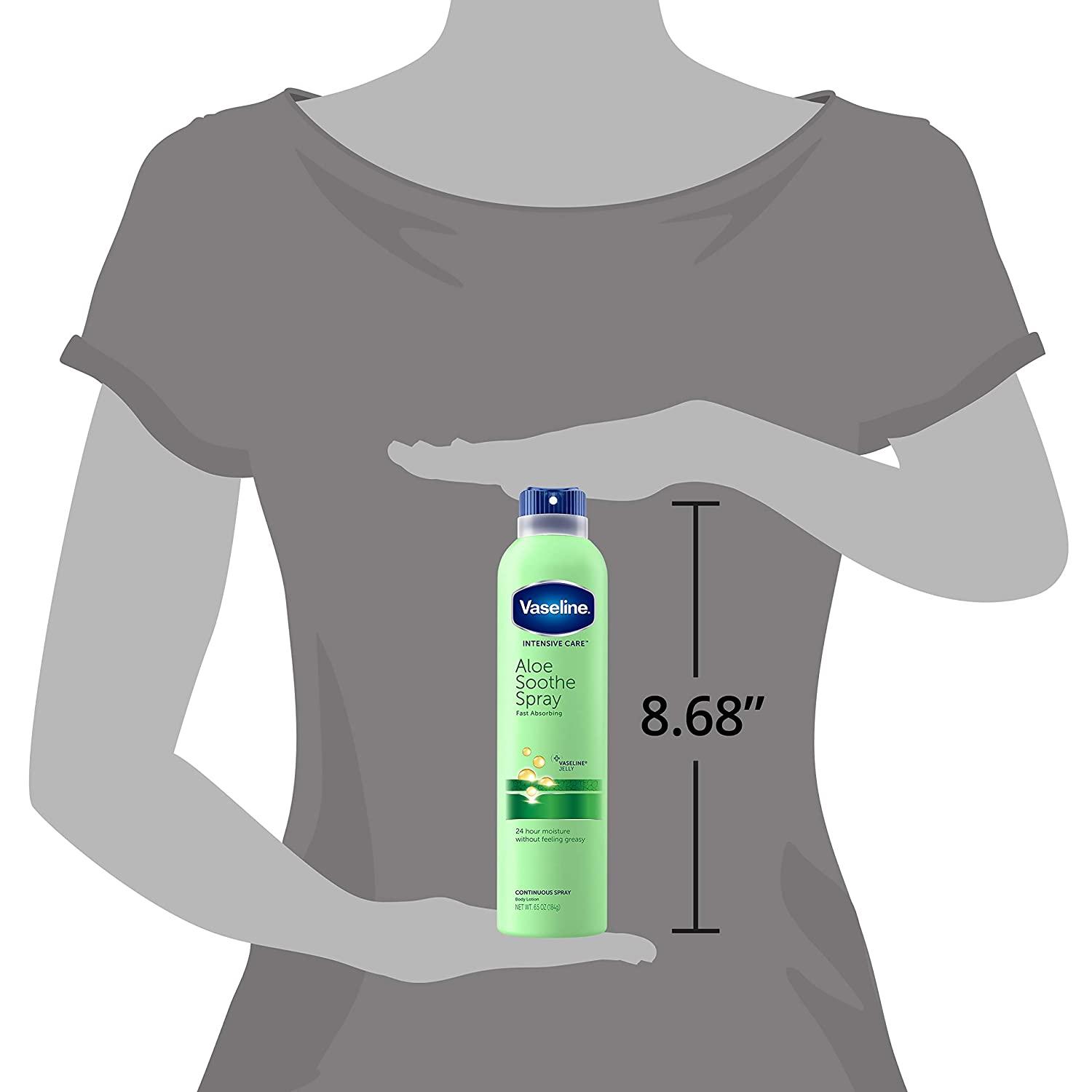 Vaseline Intensive Care Aloe Soothe Spray 6.5 oz - Soothing Aloe ...
