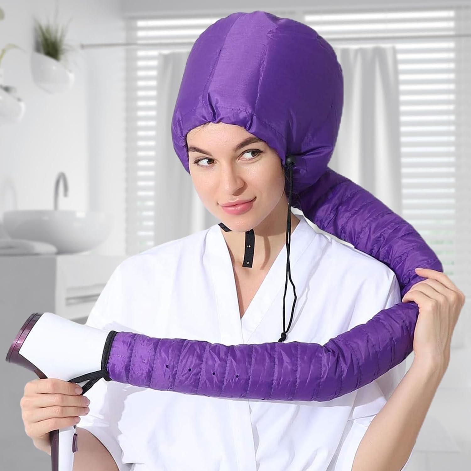 Hair Dryer Bonnet - Hair Dryer Hood Diffuser Attachment - Soft ...
