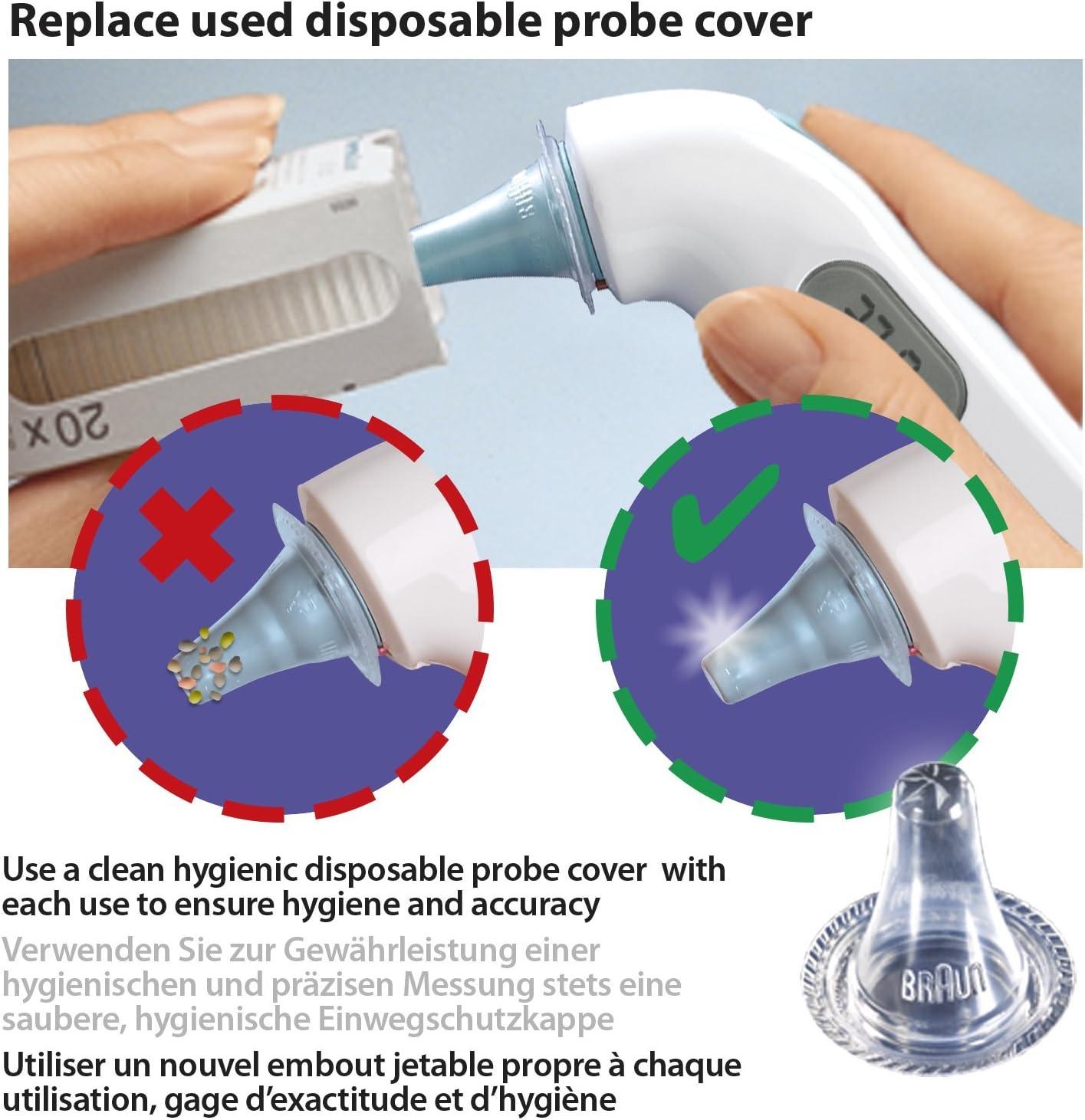 Braun ThermoScan 3 Infrared Ear Thermometer with Lens Filters - Bundle ...