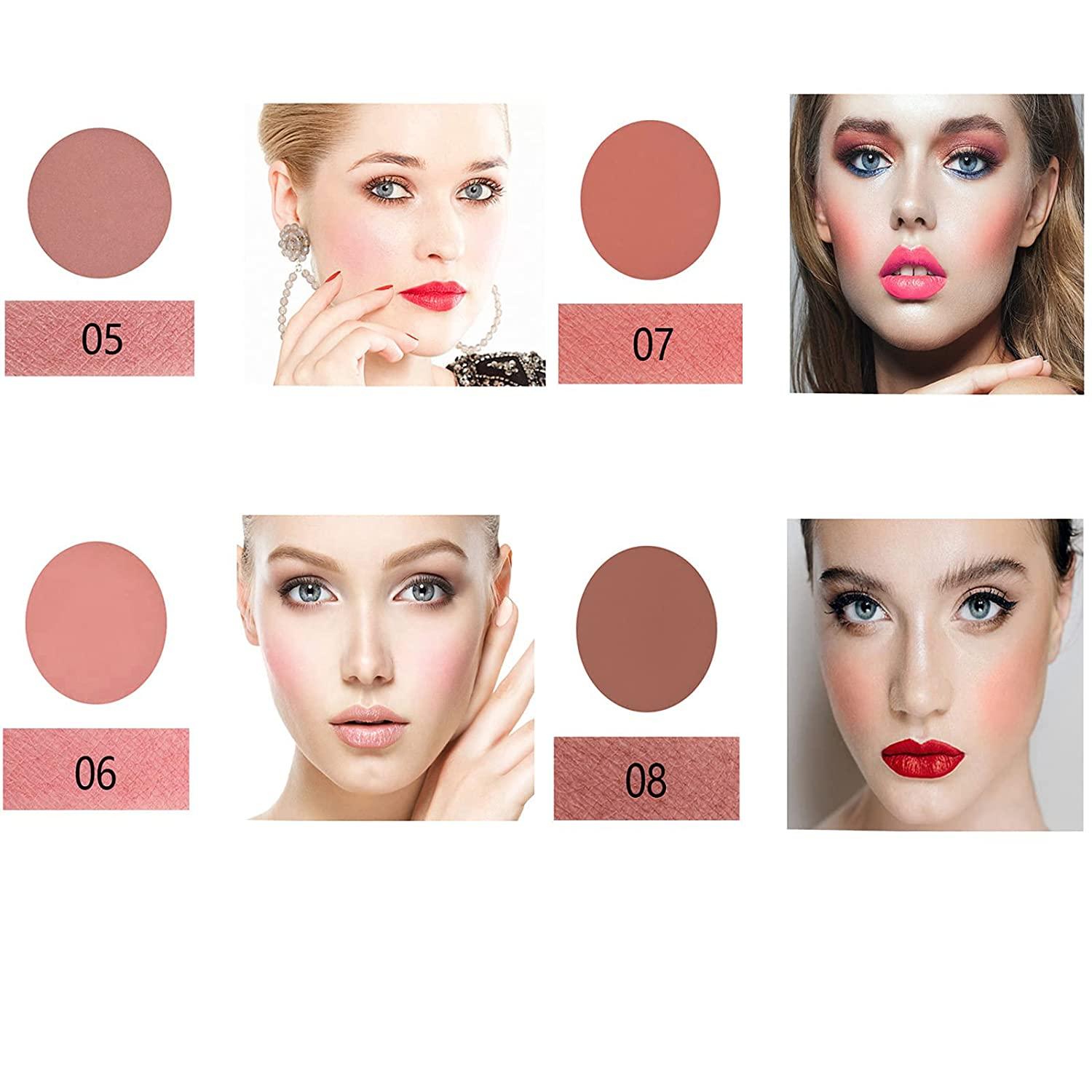 Makeup 8 Color Blush Palette, Contour and Highlight Blush Palette Matte ...