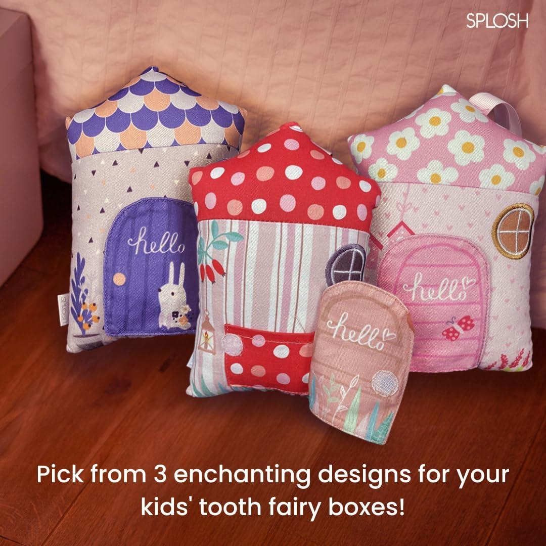 Splosh Tooth Fairy House Pink - Magical Tooth Fairy Pillow and Door for ...