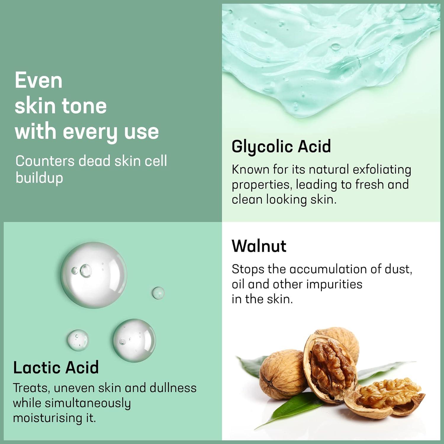 AZANI Exfoliating Foot Scrub with Glycolic & Lactic Acid - Smooth, Even ...