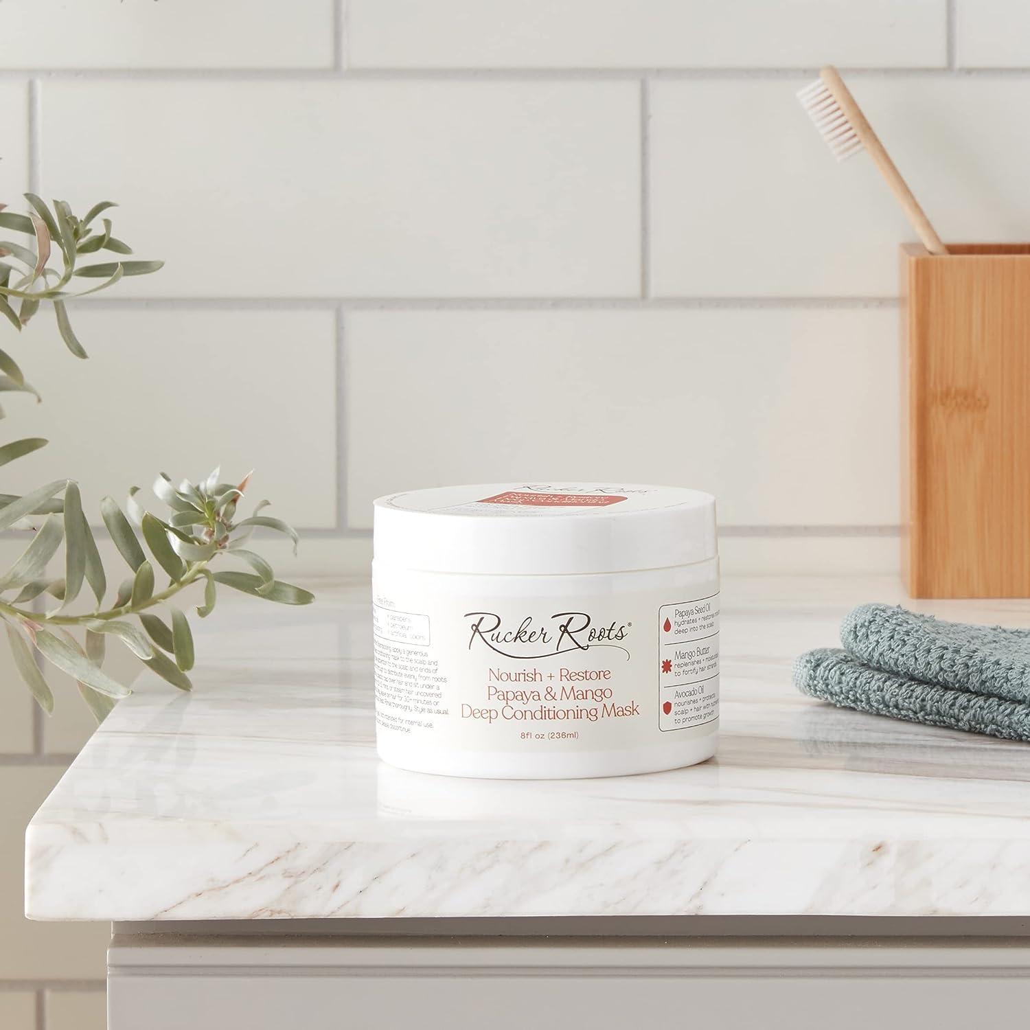 Rucker Roots Nourish + Restore Hair Mask - Papaya & Mango Deep ...