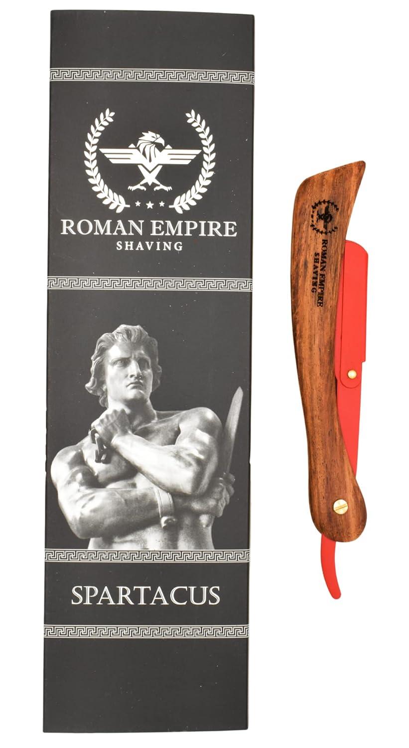 ROMAN EMPIRE SHAVING Spartacus Straight Razor - Professional Barber Set ...