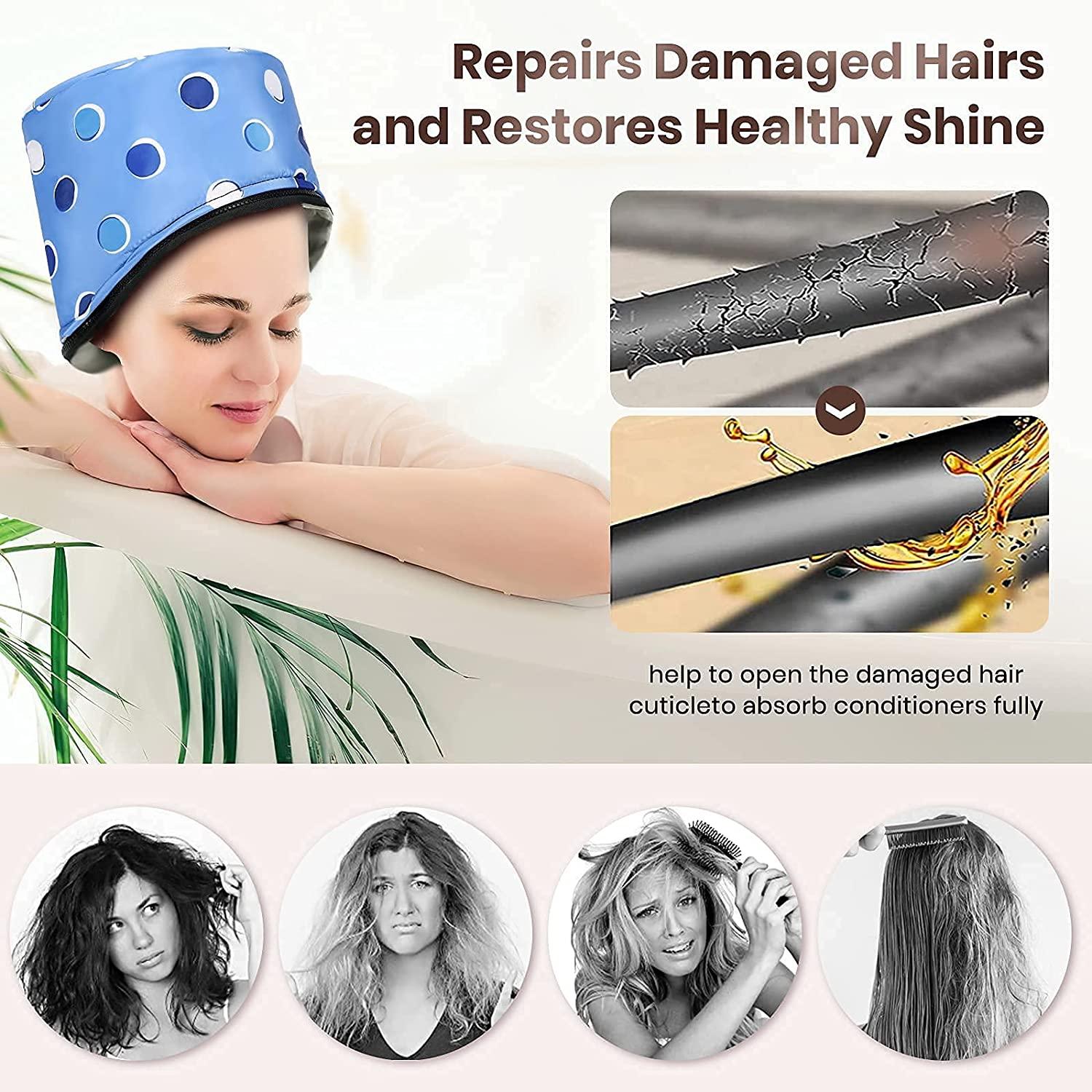 Thermal Hot Head Hair Steamer Cap for Deep Conditioning and Scalp ...