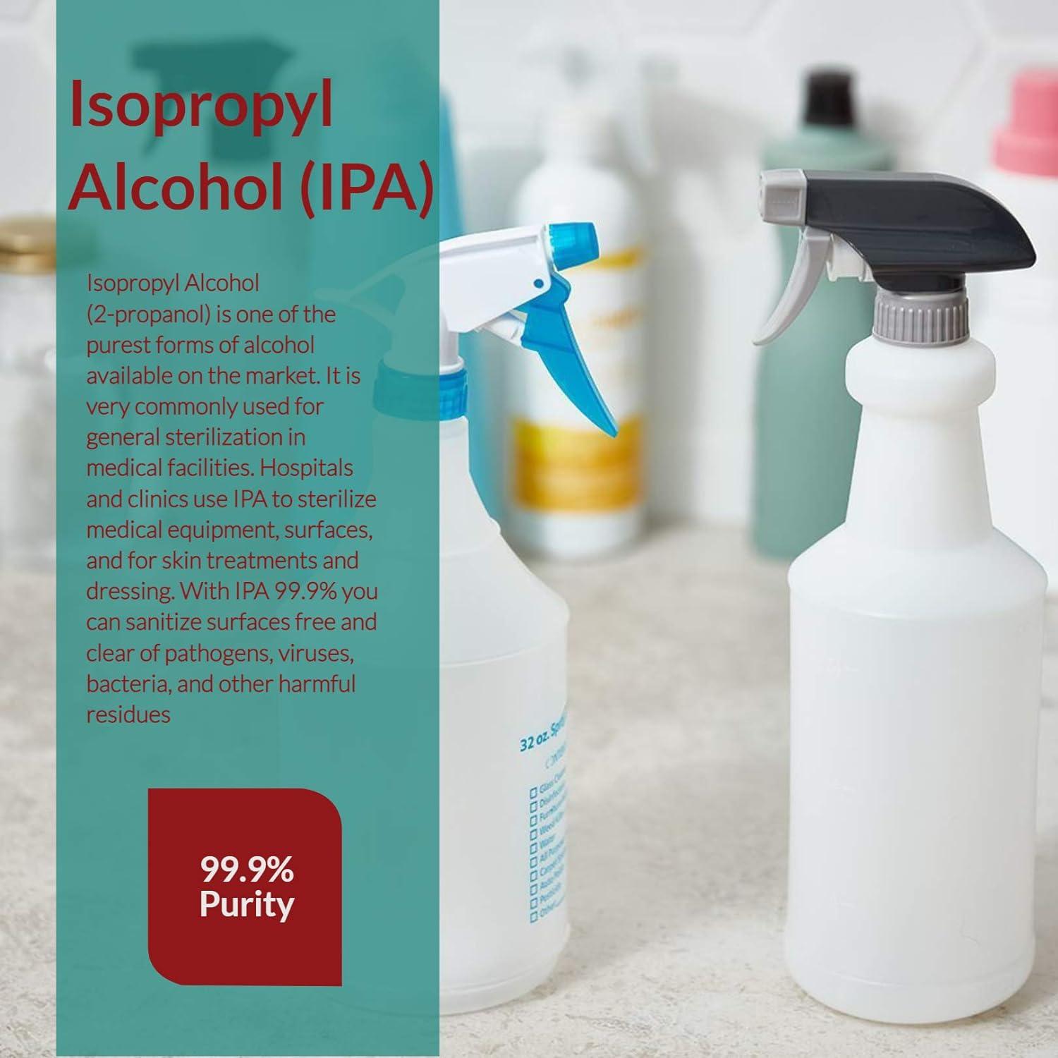 Jermee Isopropyl Alcohol 99.9% Purity USP/Medical Grade Made in USA - 2 ...