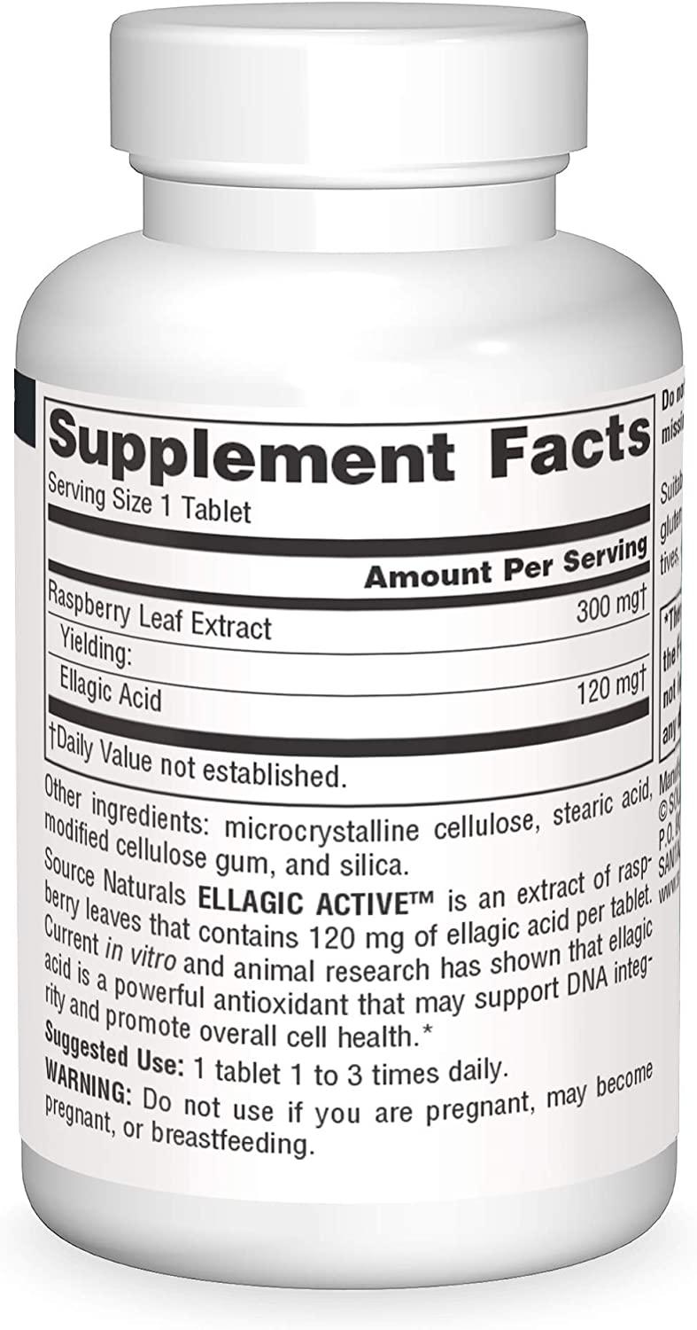 Source Naturals Ellagic Active 300 mg - 60 Tablets | Antioxidant ...