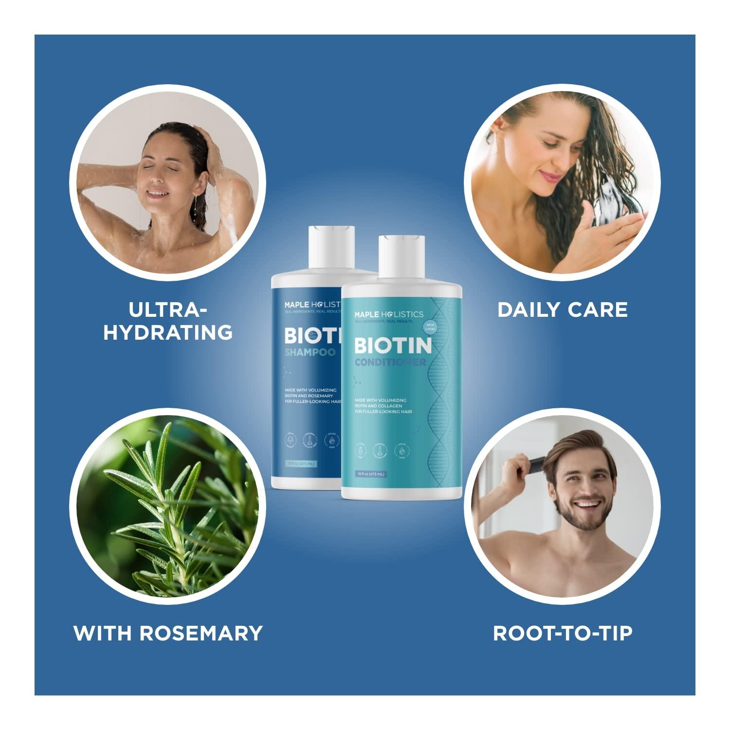 Volumizing Biotin Shampoo And Conditioner Set Sulfate Free Hair Care