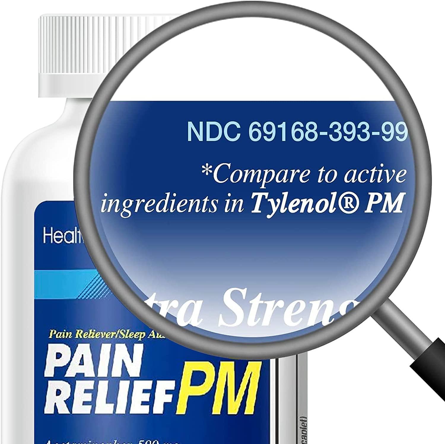 HealthA2Z Extra Strength Pain Relief PM 365 Caplets - Compare to ...