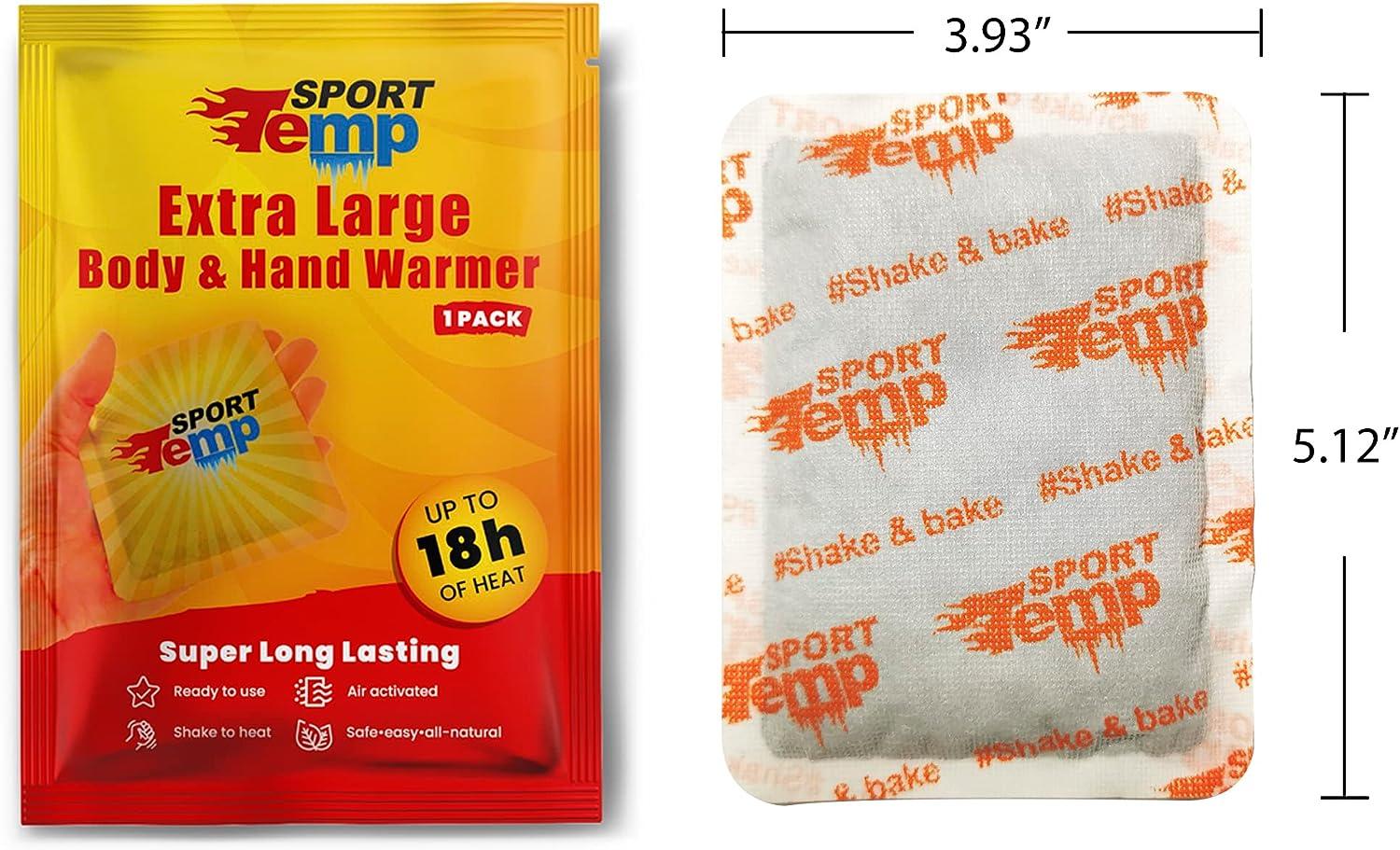 Super Long Lasting Large Hand & Body Warmers - Up to 18 Hours Heat ...