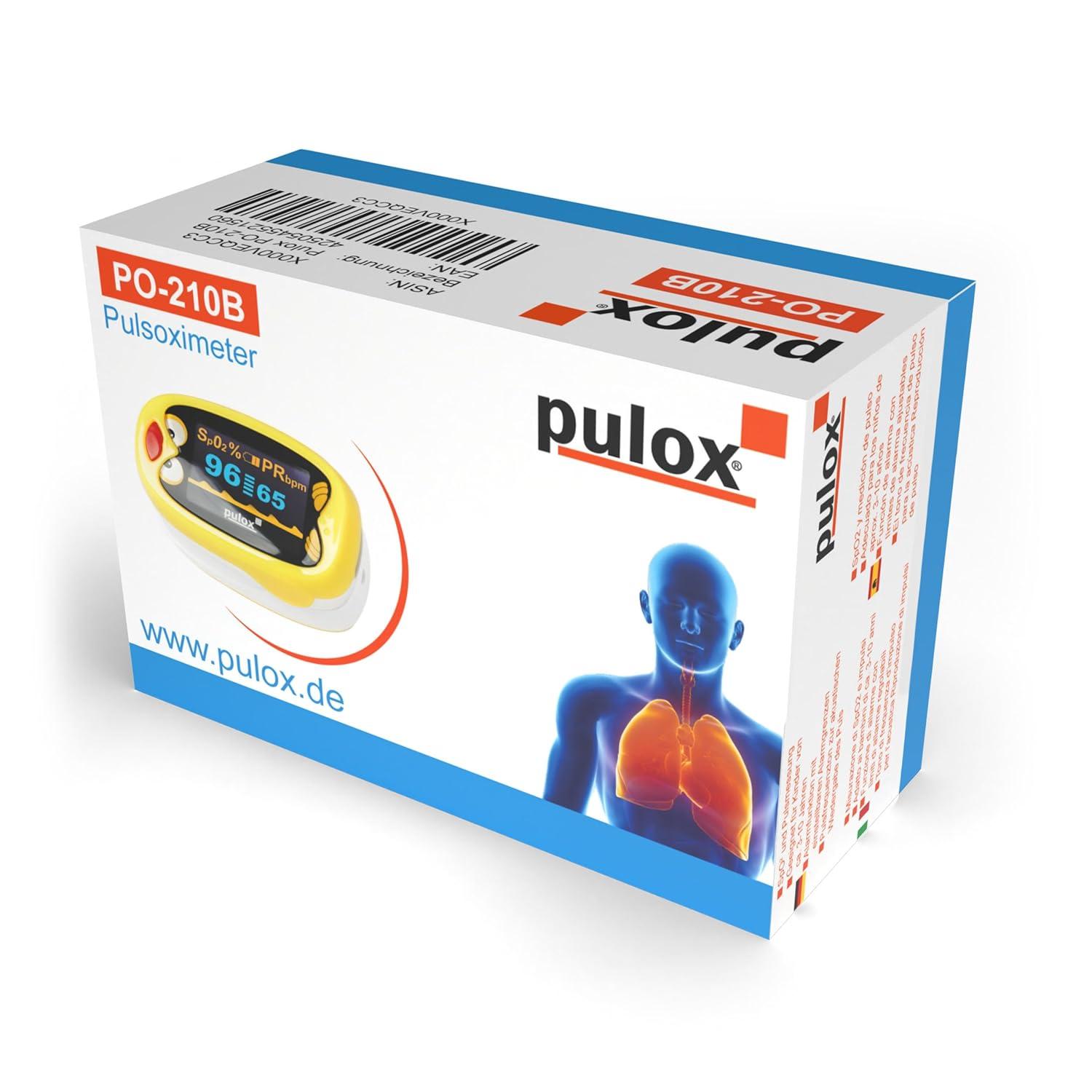 Buy Pulox PO-210B Children's Pulse Oximeter - Battery-Operated Finger ...