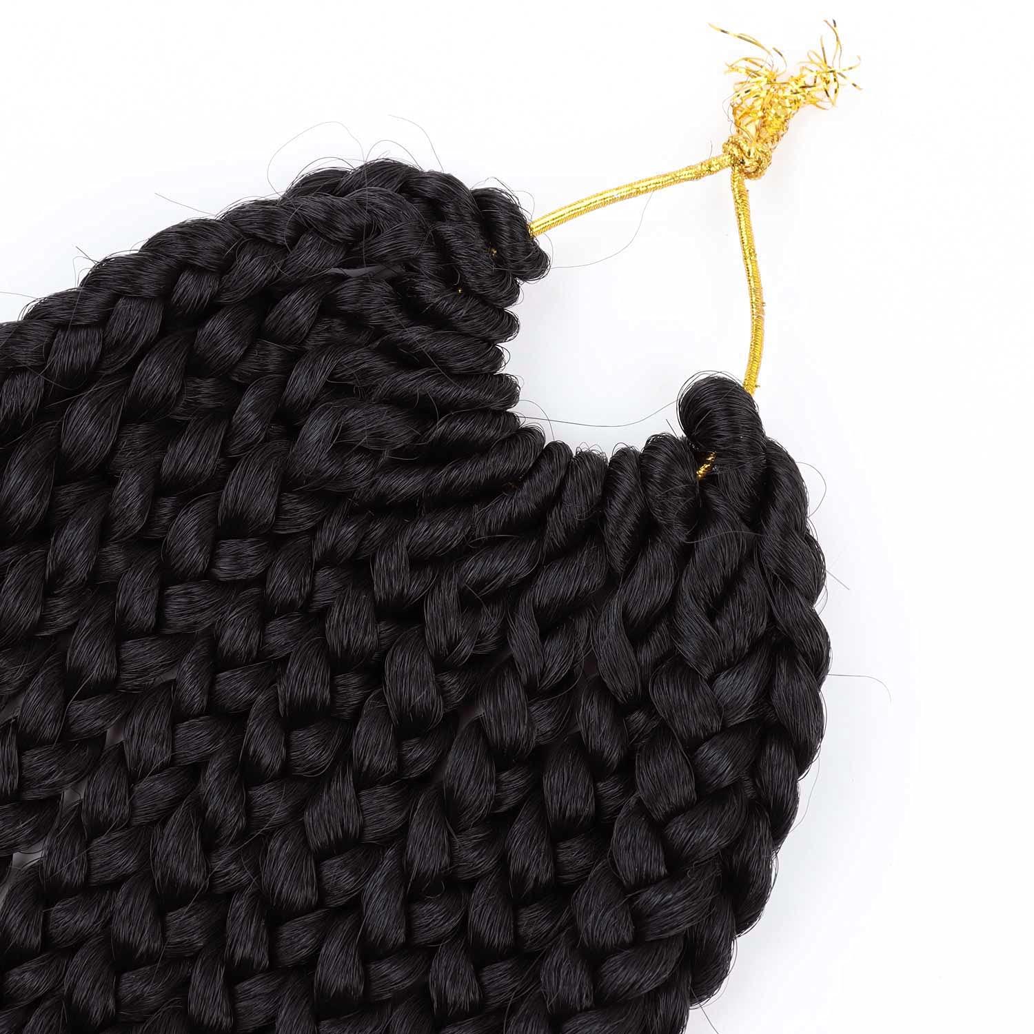 7 Packs Curly Ends Crochet Box Braids 10 Inch - Black Women's Crochet ...