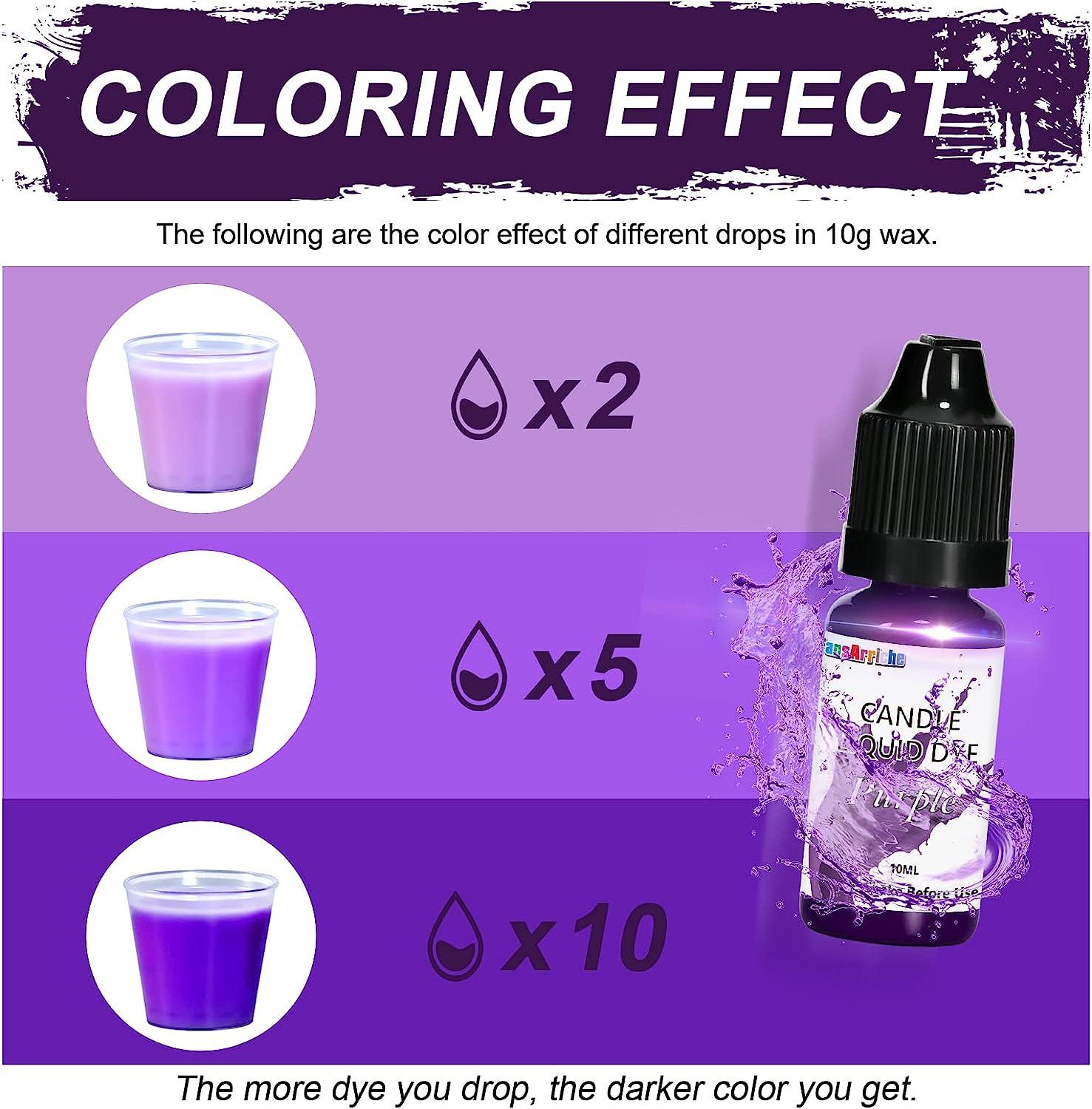 18 Colors Liquid Oil-Based Candle Dye for DIY Candle Making - Highly ...