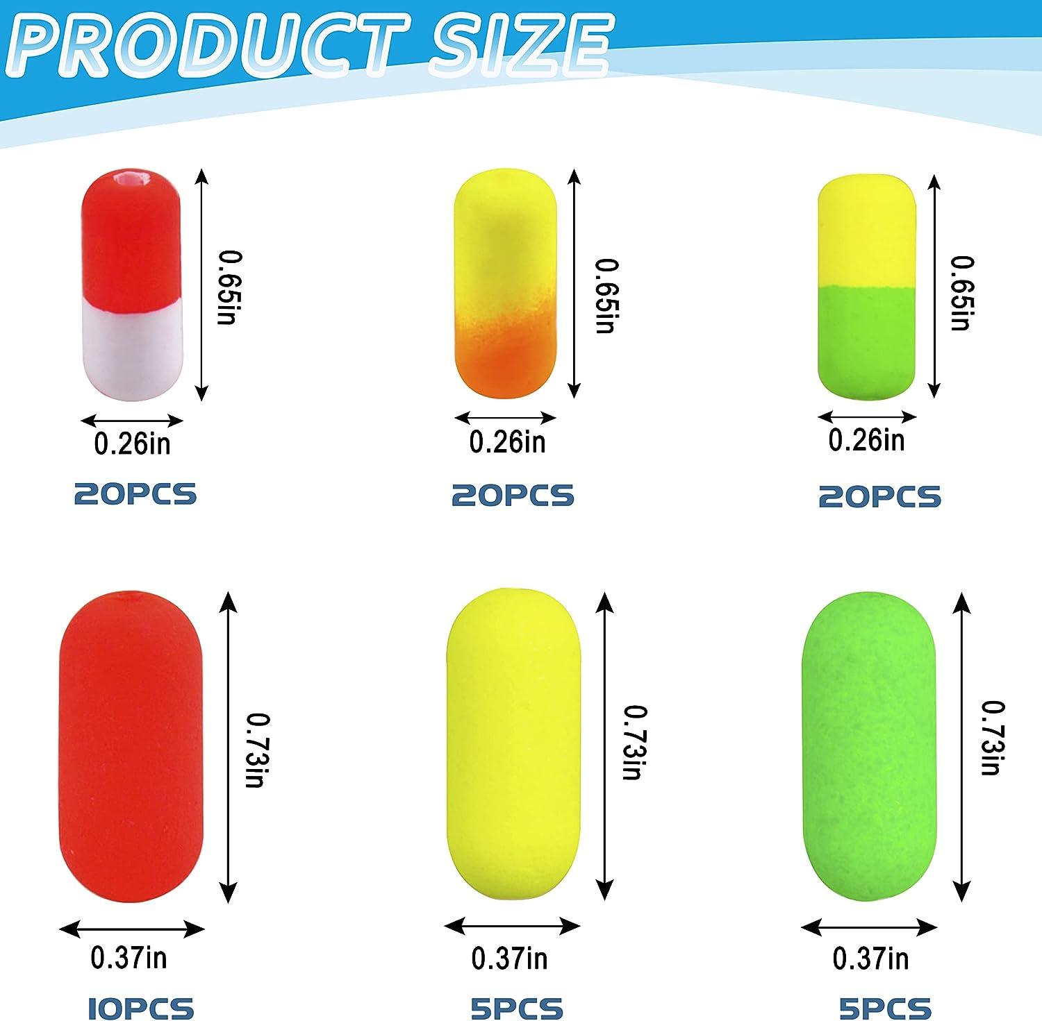 Pompano Rigs Foam Floats Kit for Surf Fishing - 80PCS Cylinder Float ...