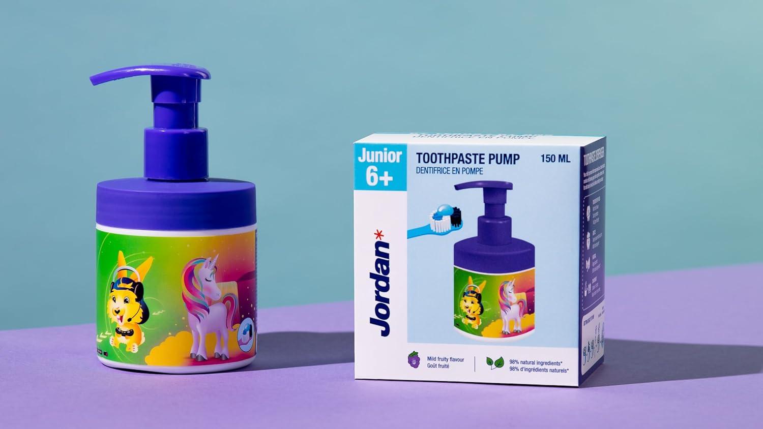 Jordan Junior Toothpaste Pump | 3 Tubes in 1 Pump | Convenient Dental ...