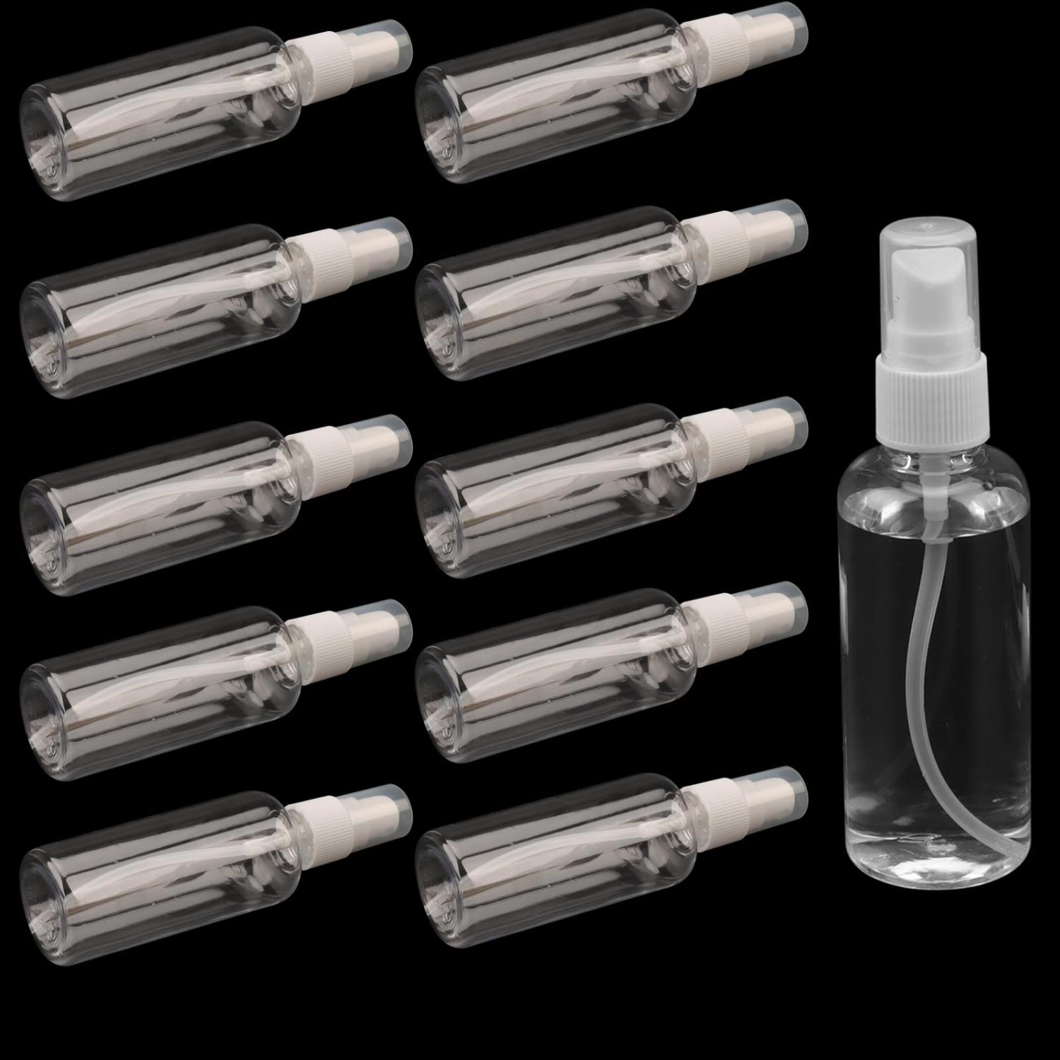 30 PCS 100ml Clear Plastic Spray Bottles Empty Fine Mist Spray Bottle ...