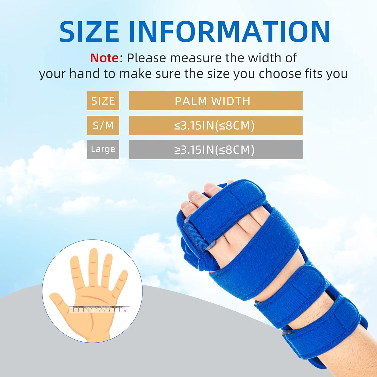 Resting Hand Splint for Stroke Recovery | Finger Support Brace for ...