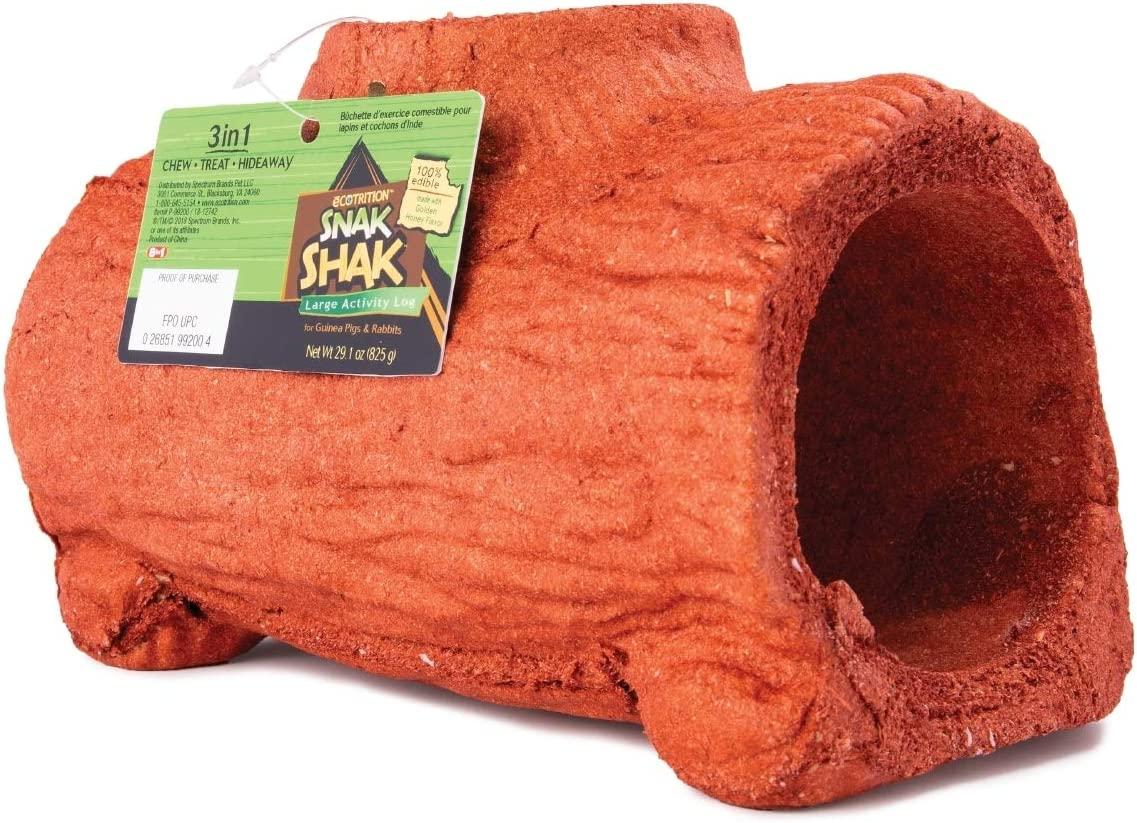 eCOTRITION Snak Shak 3-in-1 Chew Treat and Hideaway for Small Animals ...
