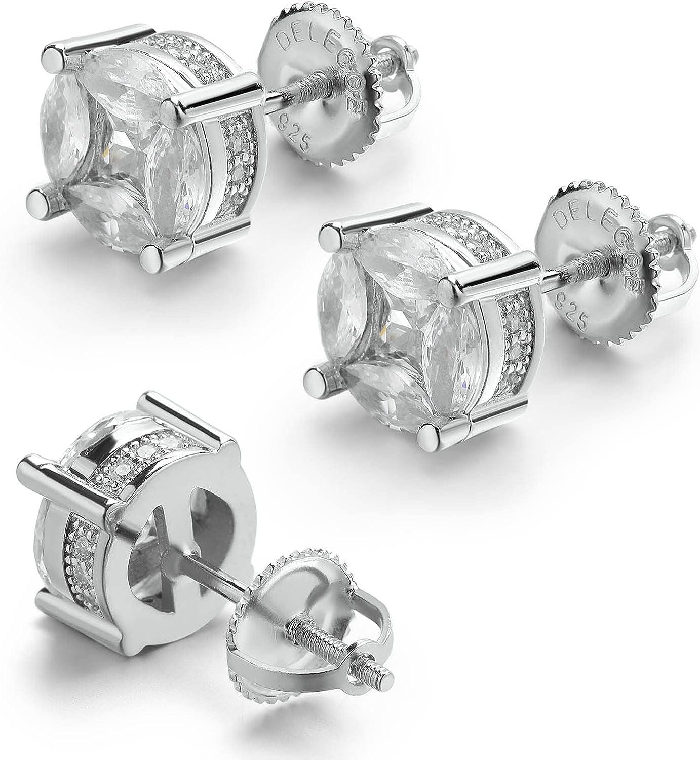 white gold stud earring backs