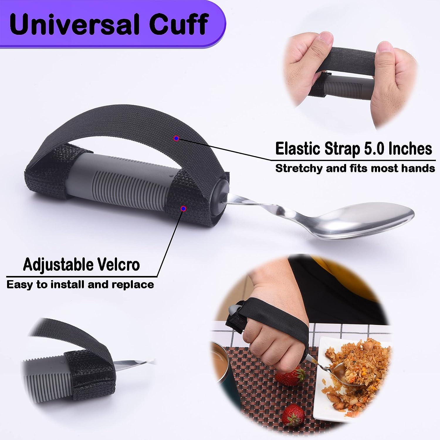 KPKAUT Weighted Parkinsons Utensils - 6-Piece Set for Hand Tremors ...