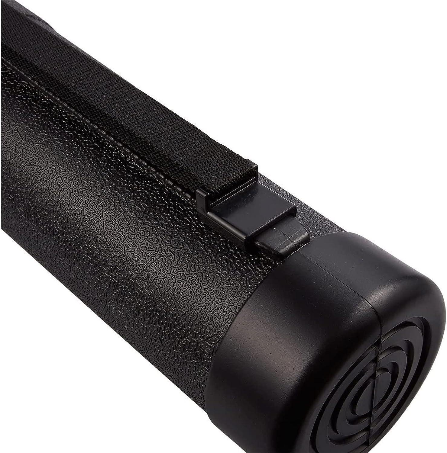 Juvale Poster Tube with Strap Black Expandable Storage Tube Holder ...