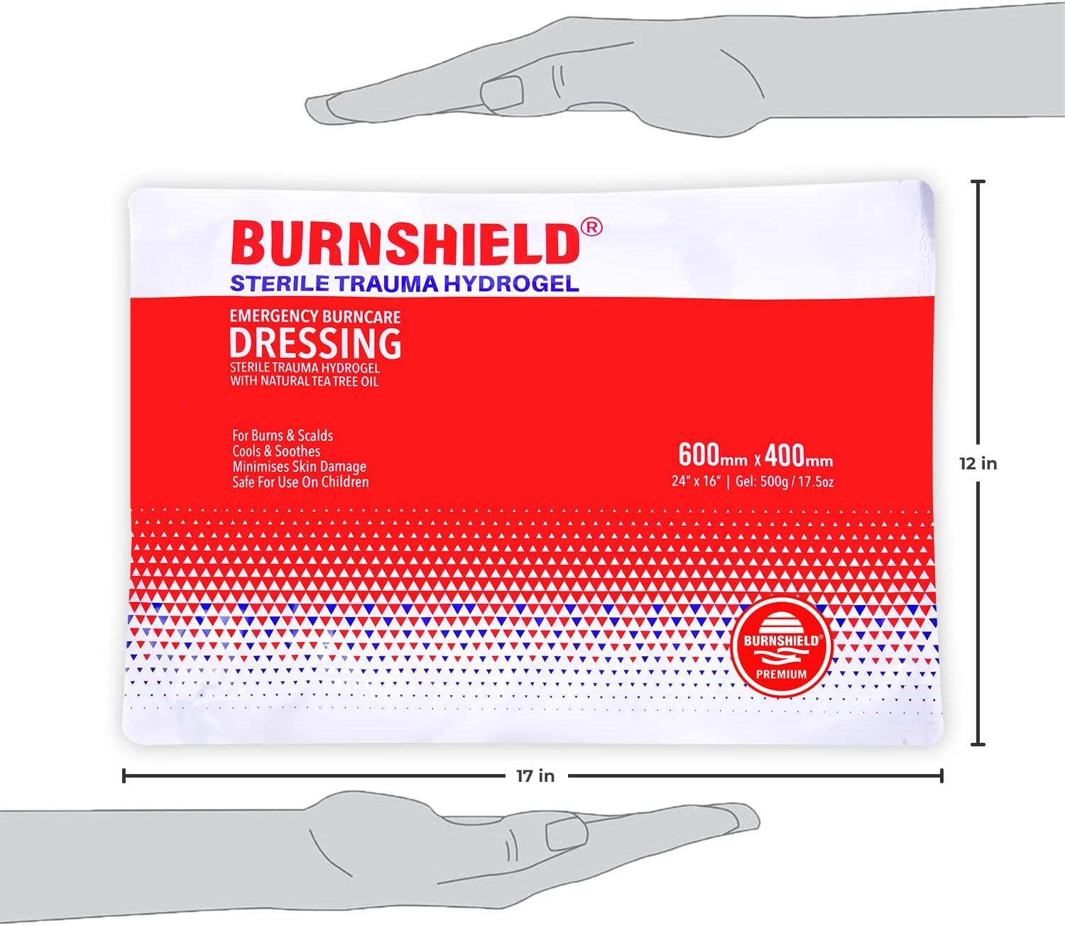 Burnshield Sterile Emergency Burn Dressing 24 x 16 - Fast Relief for ...