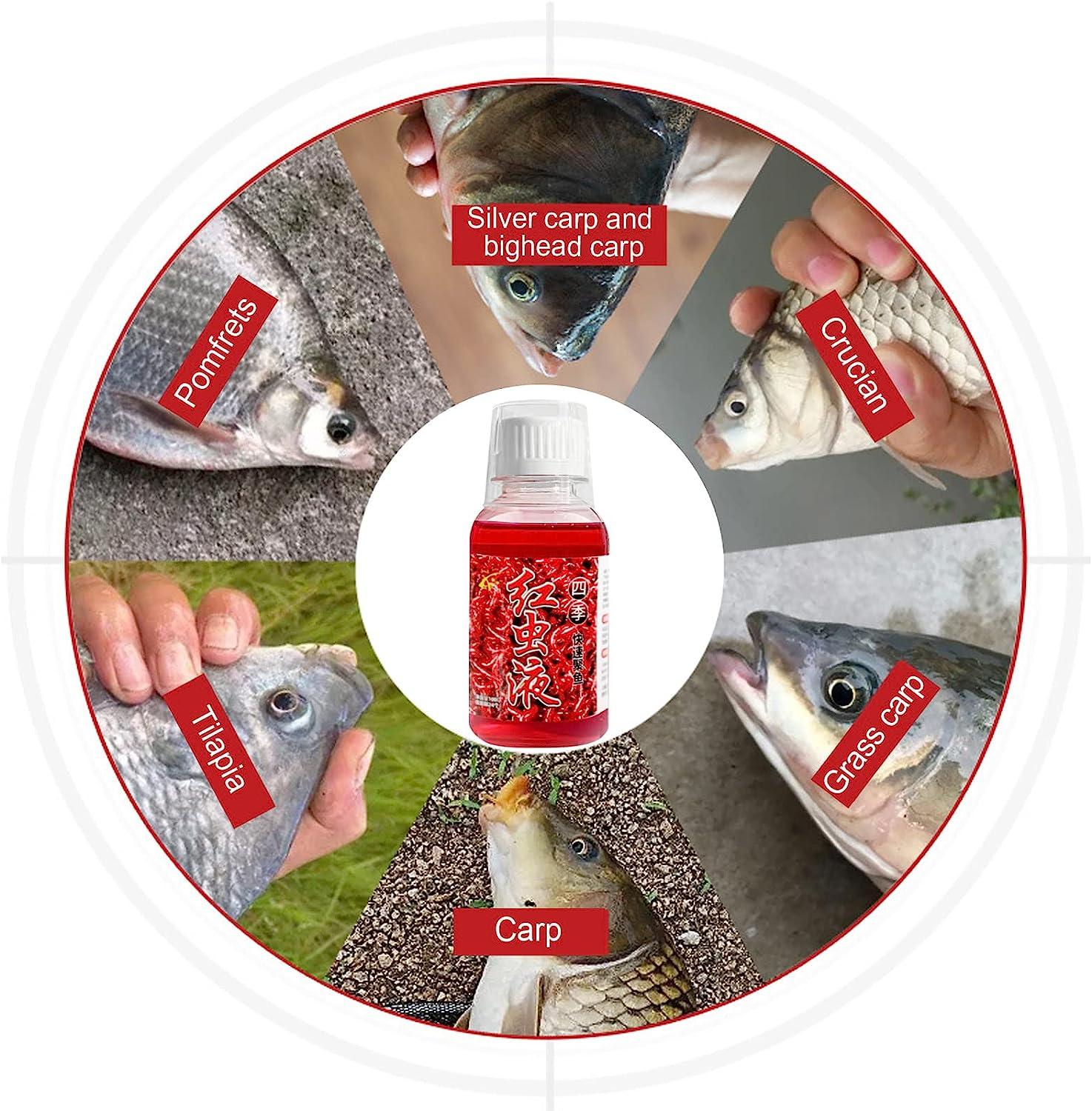 Red Worm Scent 100ml Liquid Fish Attractant for Baits - 2PCS | Fishing ...