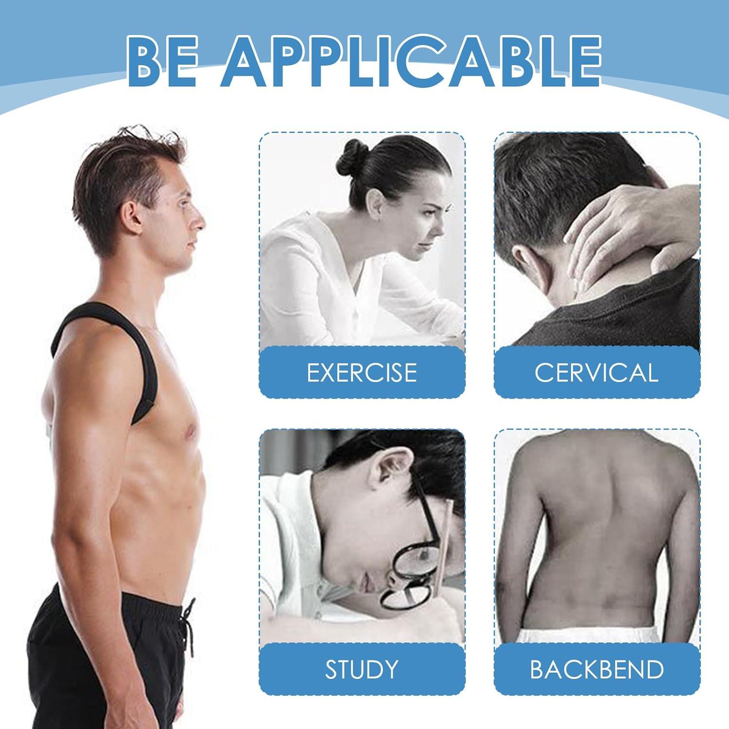 2 Pcs Comfortable Posture Corrector Set for Men and Women - Upper ...