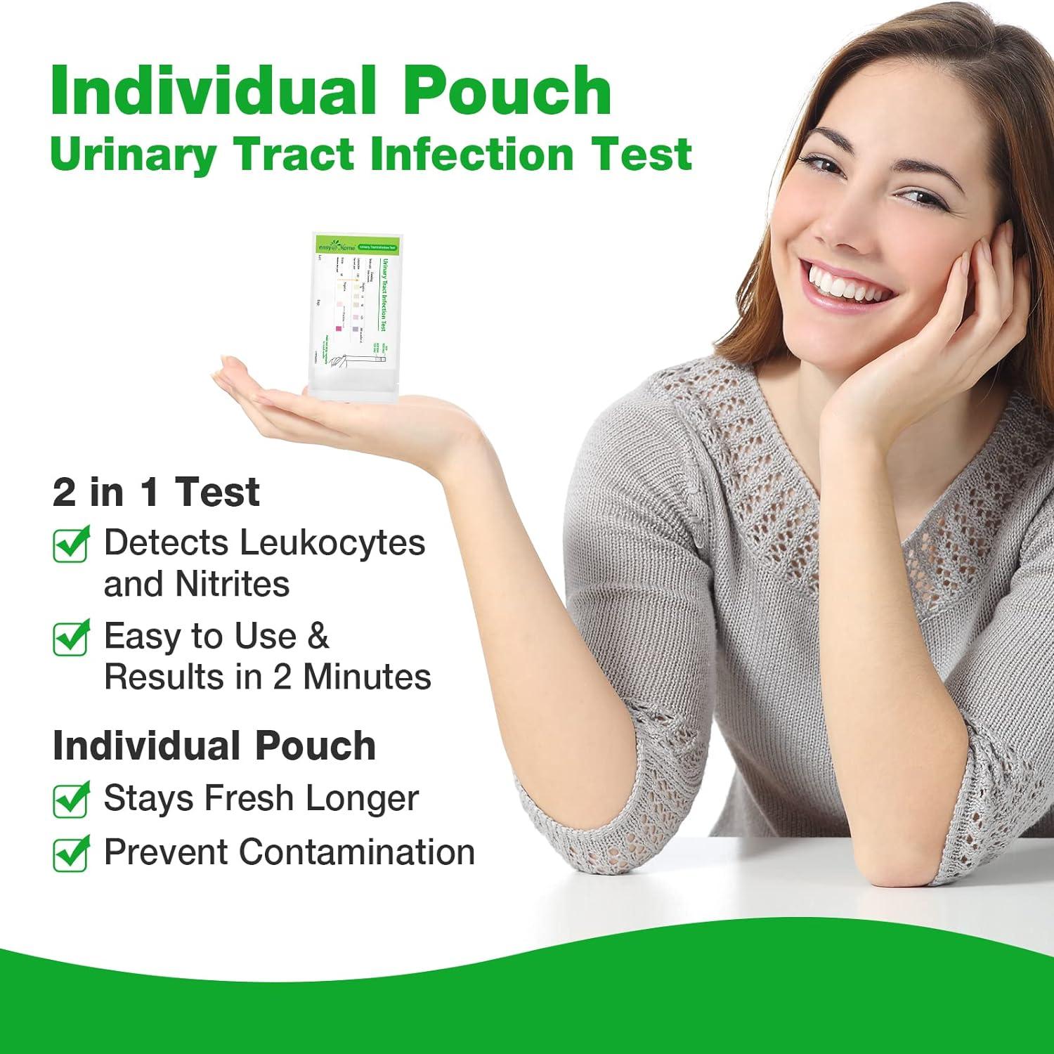 UTI Test Strips 40 Count - Easy Home Urinary Tract Infection Test for ...