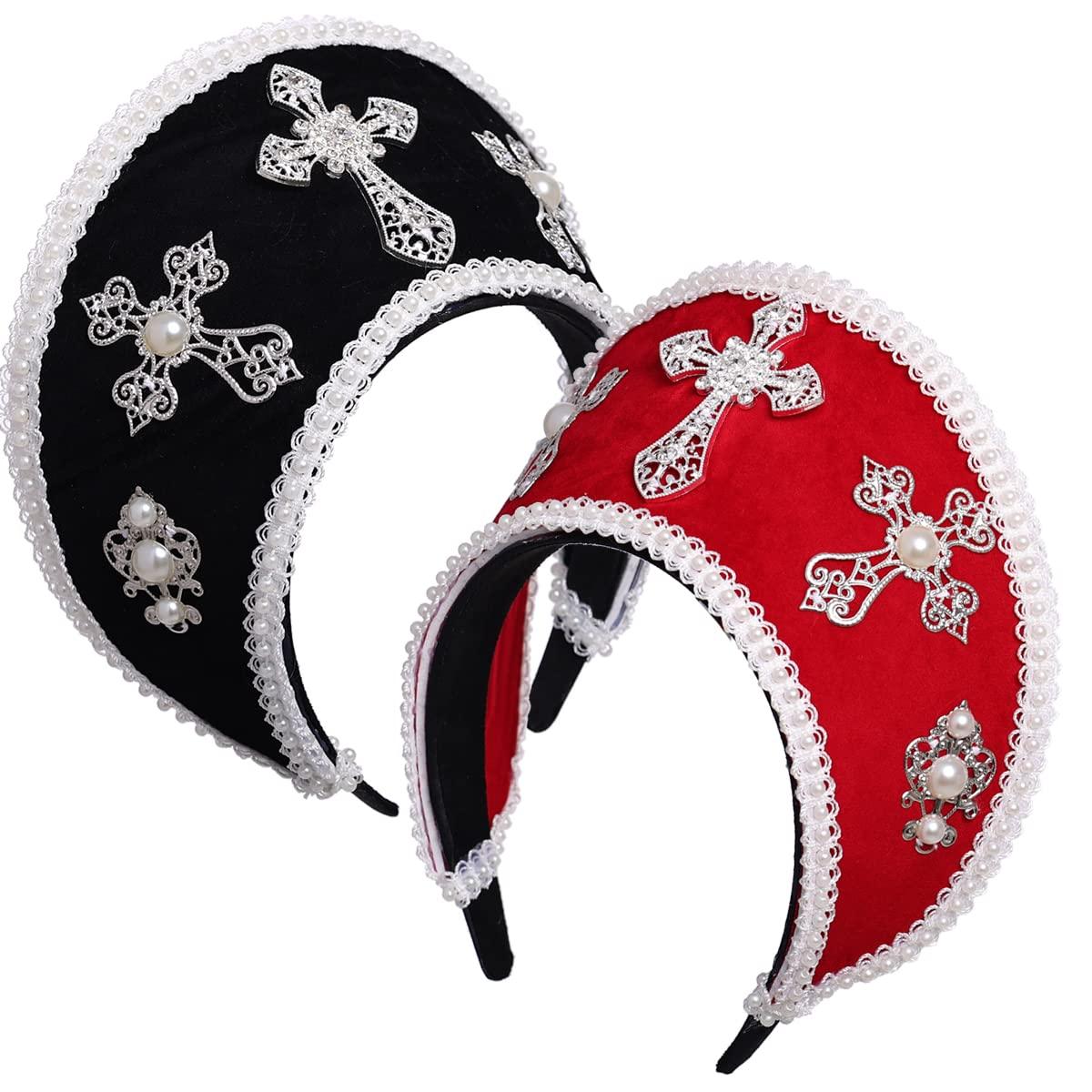 Ladies Headdress Tudor Renaissance Royal French Hood Coronet - Elegant ...