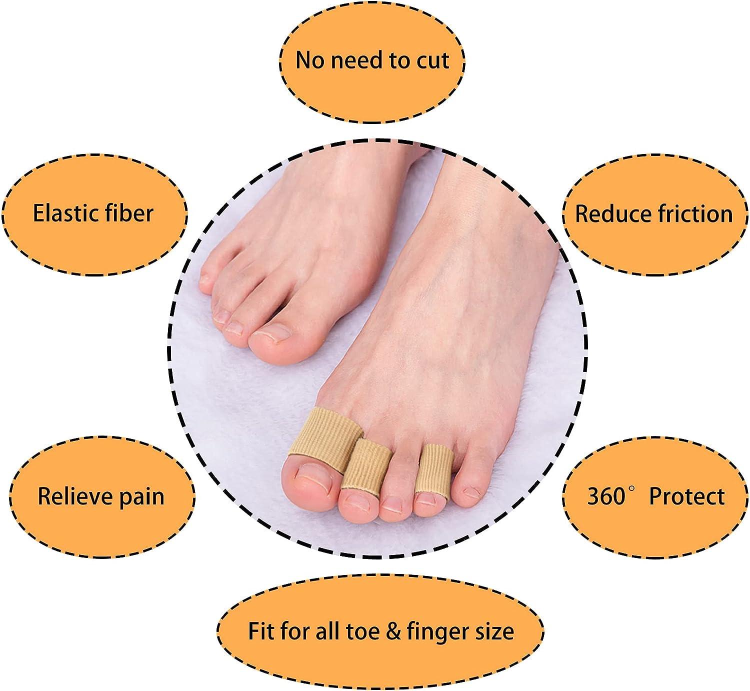 YEAJOIN Soft Gel Toe Sleeve Protectors 42PCS - Toe Cushion Tubes for ...
