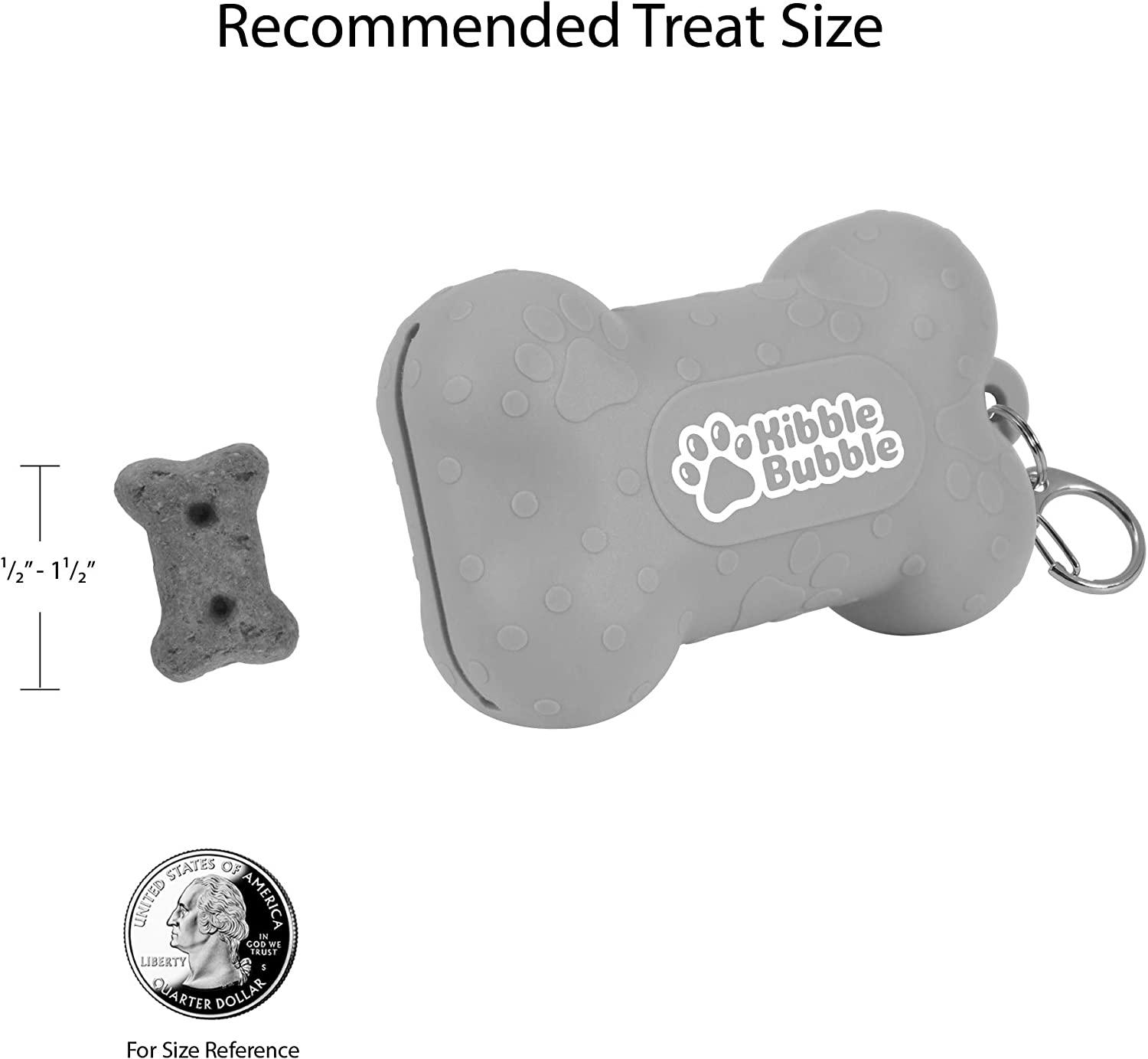 Kibble Bubble Dog Treat Pouch - Purple Bone | Convenient Treat Storage ...