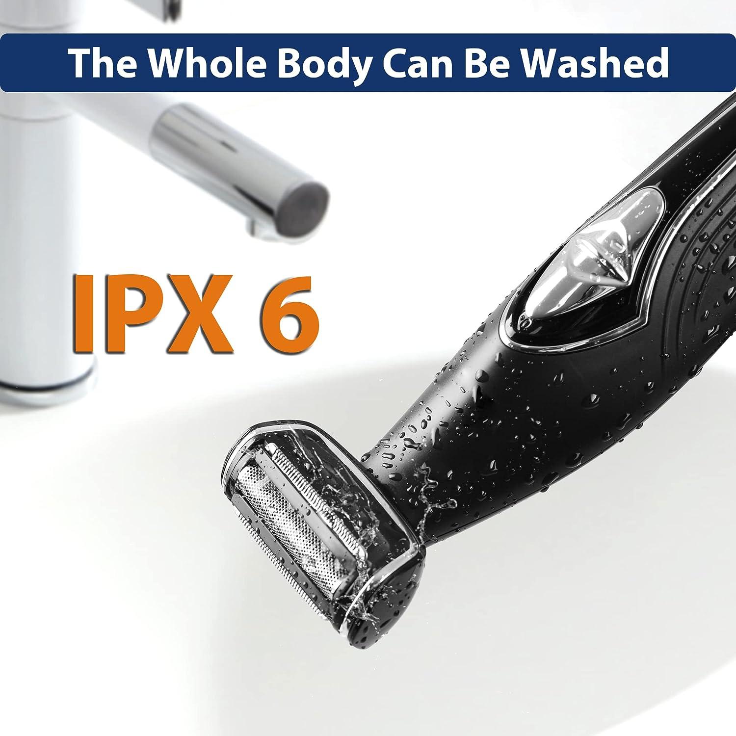 FERRISA Long Handle Back Shaver for Men with 10 Blades and Facial Razor ...