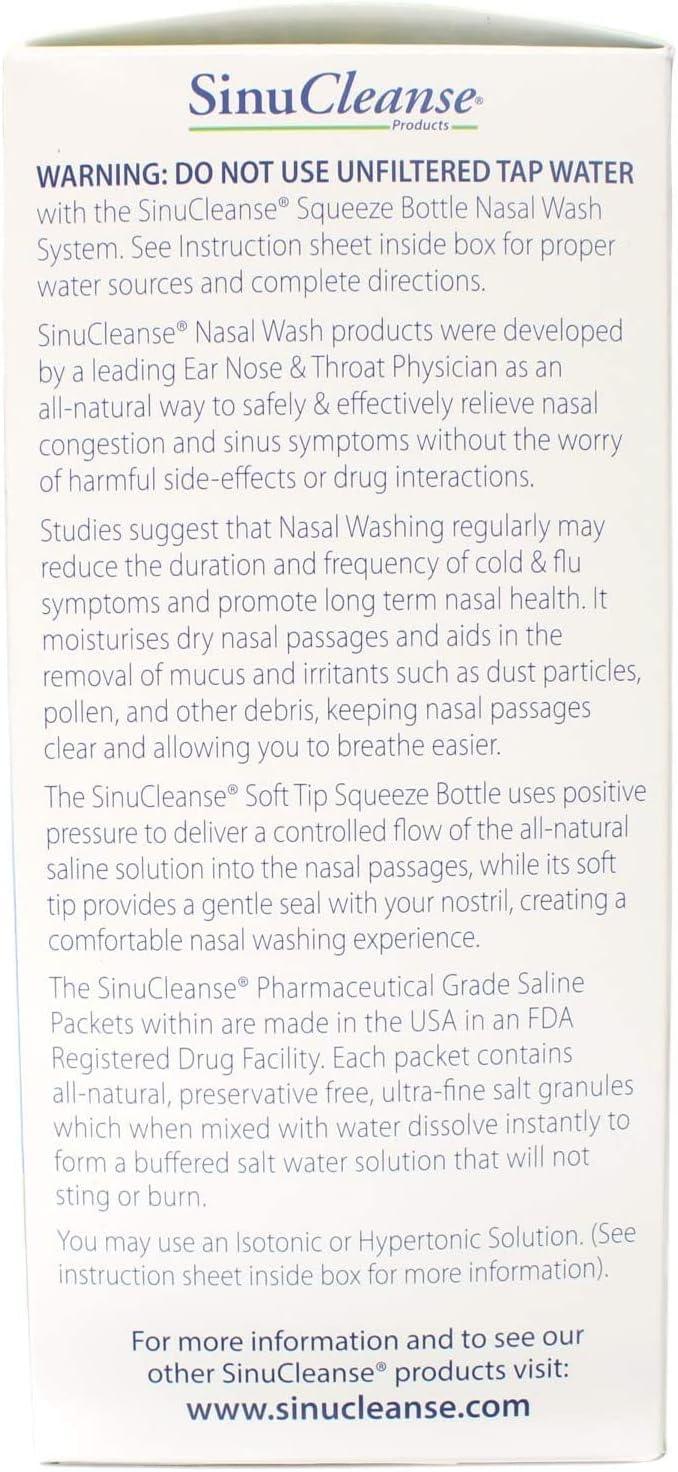 Sinu Cleanse Squeeze Nasal Wash Bottle Size: KIT