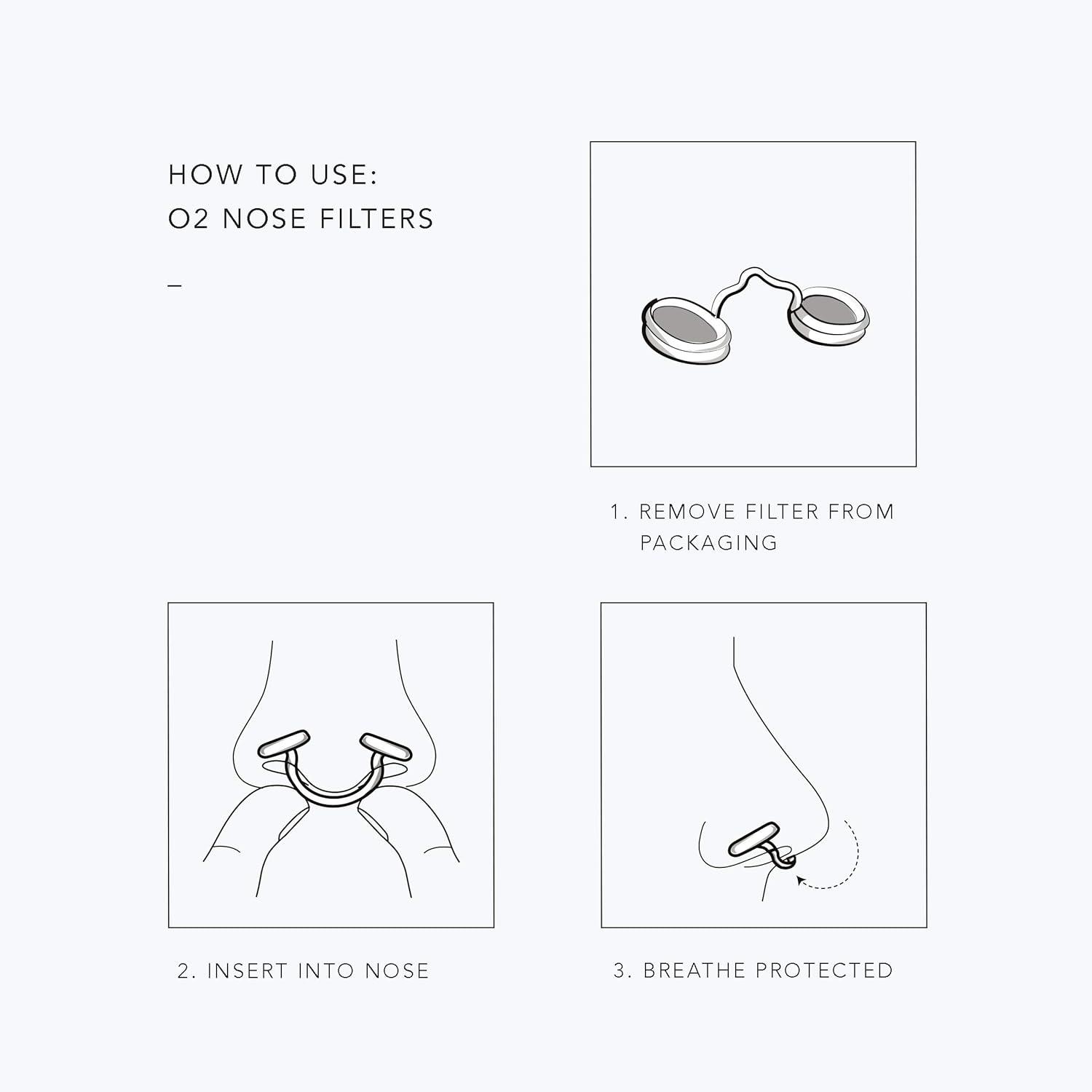 O2 Nasal Dilators with 3M Filtration Technology - Pack of 3 | Extra ...