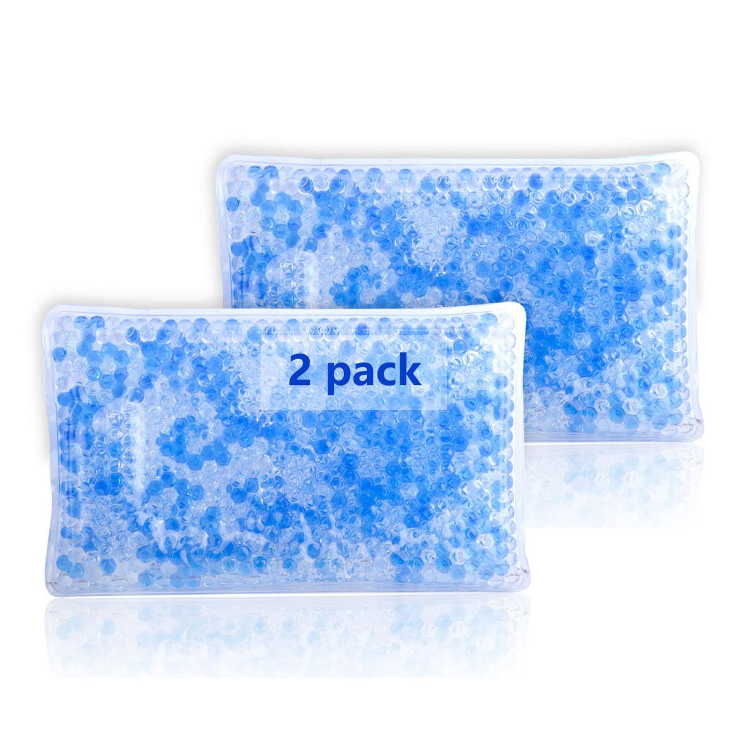 Gel Ice Packs for Injuries Reusable - (2 Packs) Hot and Cold Packs for ...