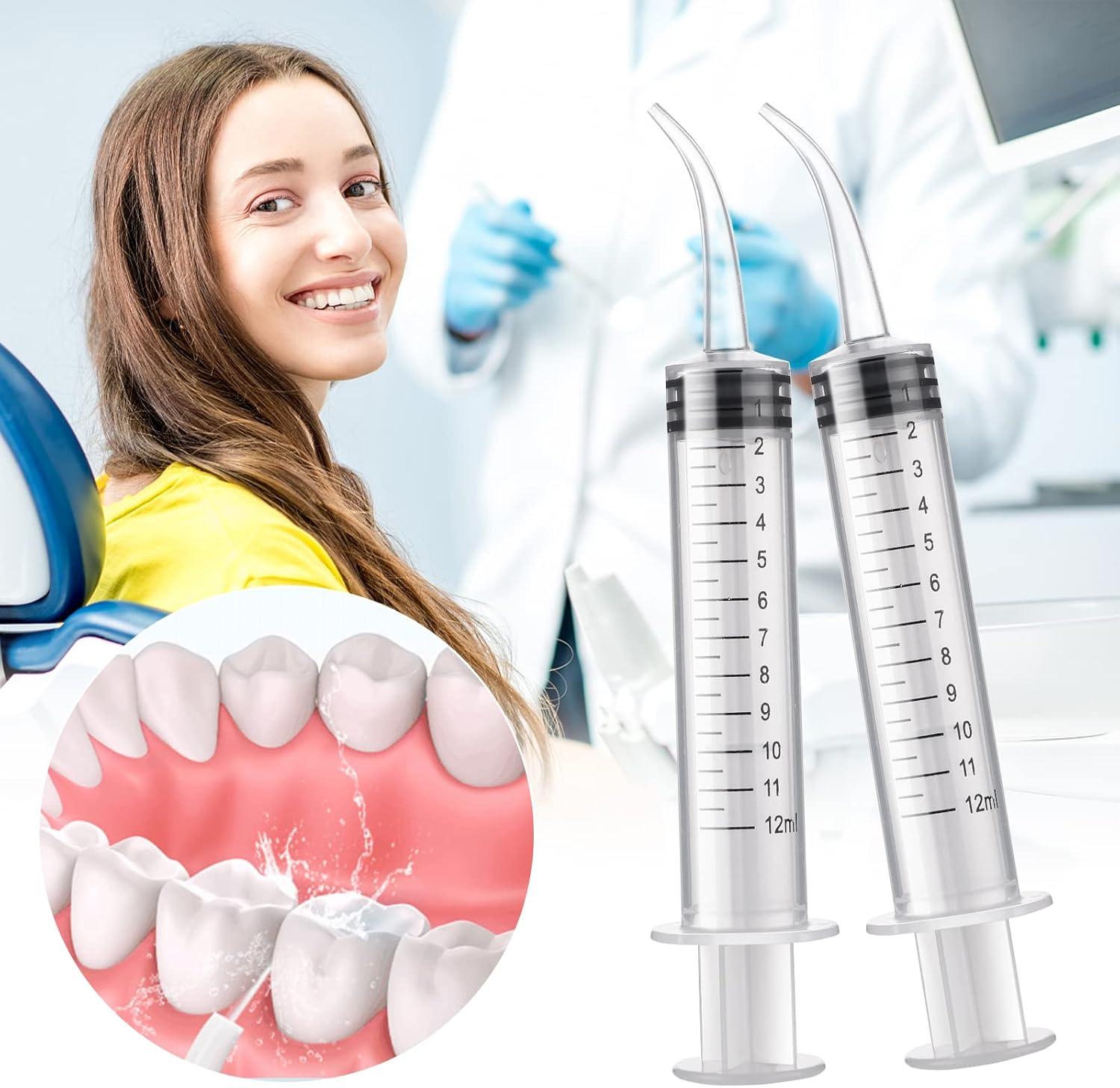 Molain 10 Pack Oral Tooth Syringes & Ear Cleaning Solution 12ml Empty ...