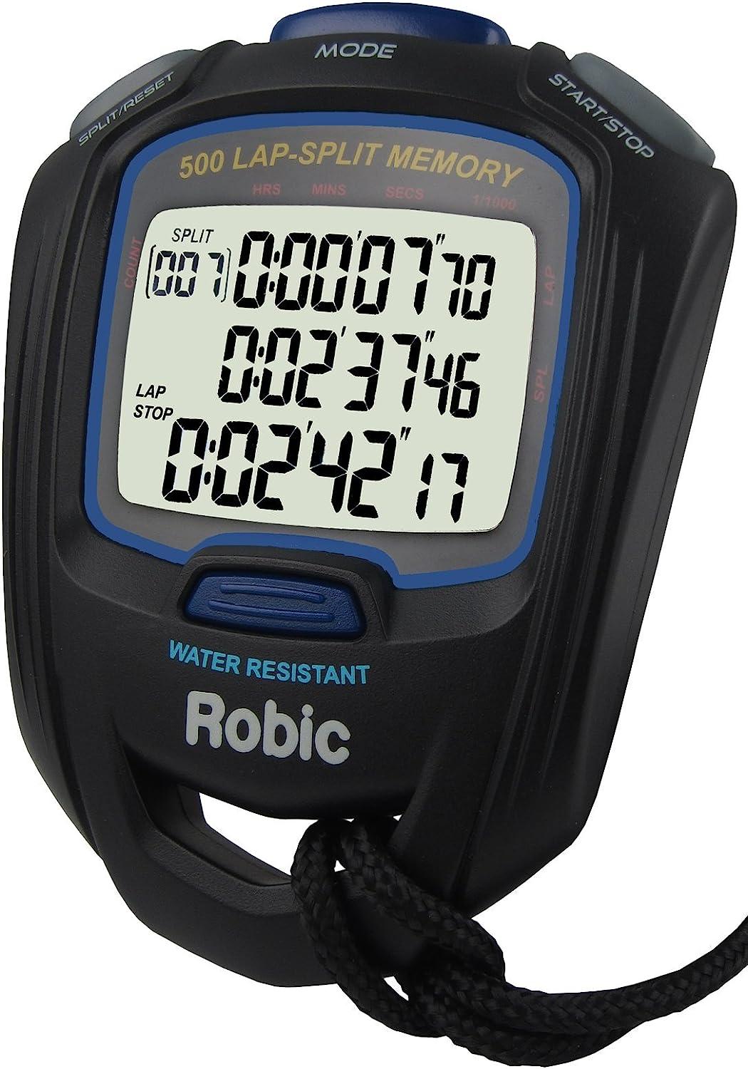 Robic 500 Dual Memory Stopwatch (SC757W) Black/Blue NA | Buy Now with ...