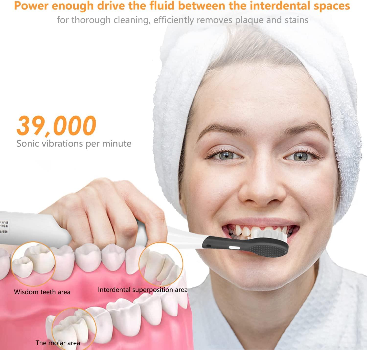 Cordless Water Flosser & Electric Toothbrush Combo for Whiter Teeth and ...