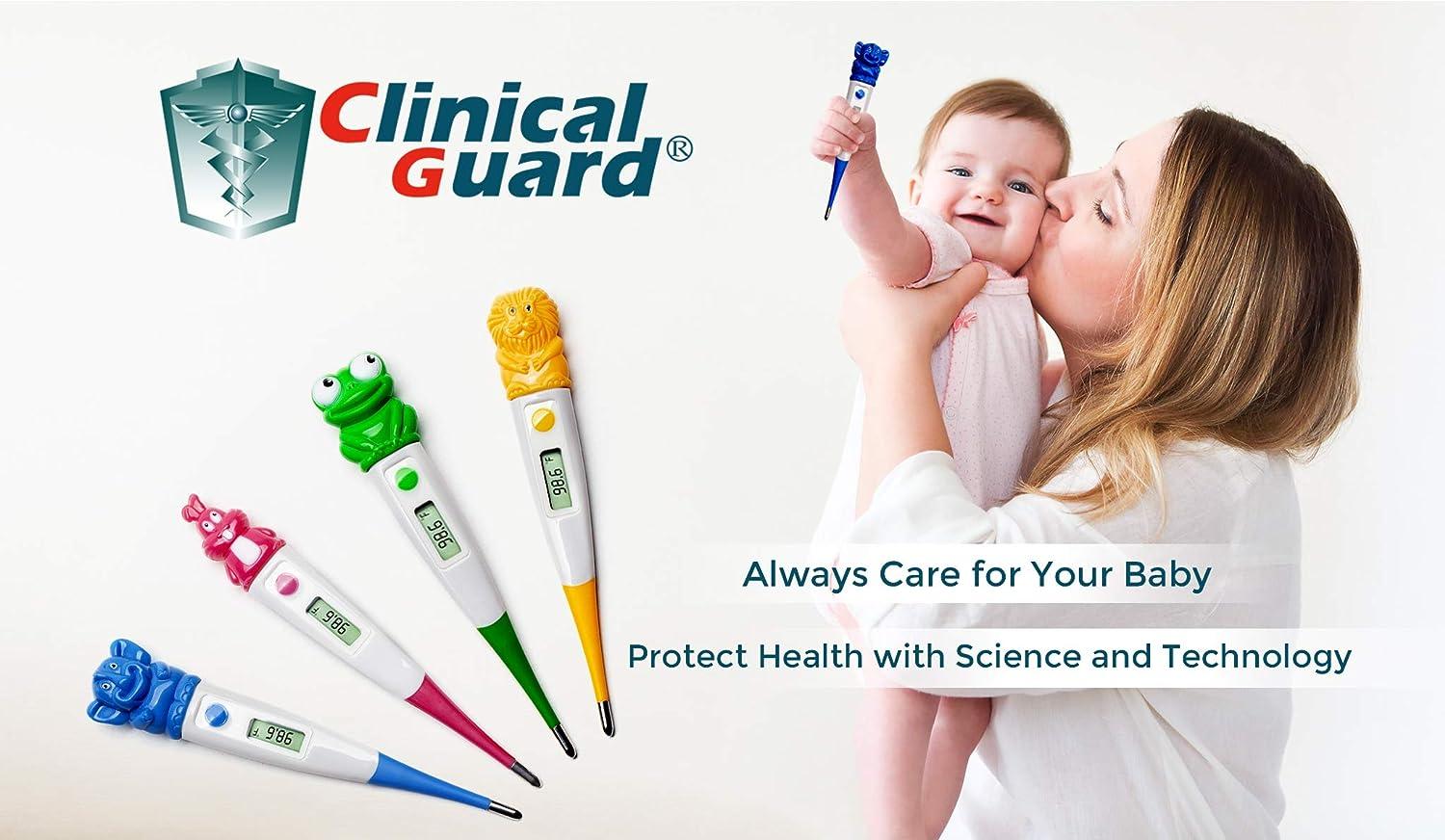Clinical Guard Digital Fever Thermometer for Children - Frog Themed ...