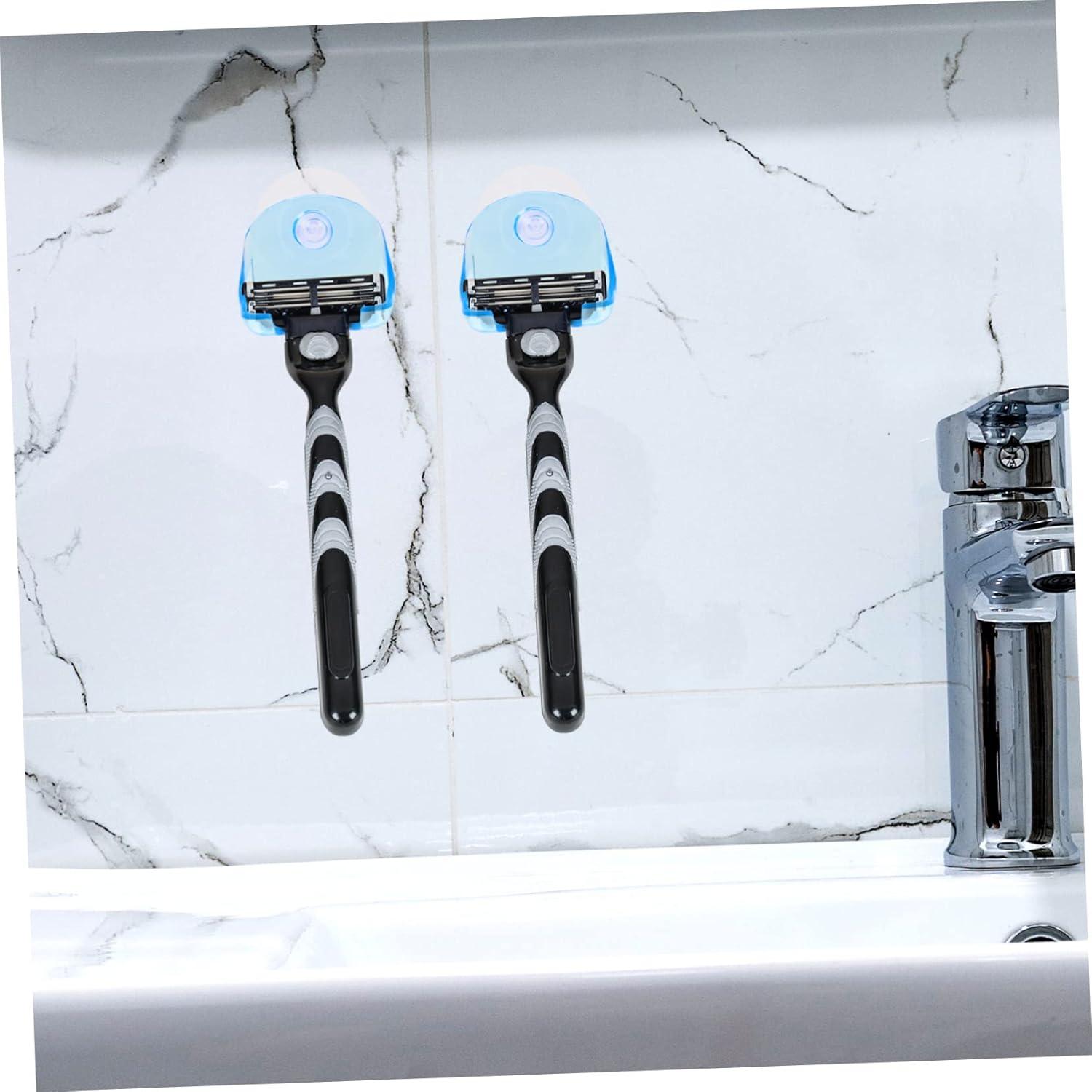 Outanaya 2-Piece Razor Holder - Wall-Mounted Shaver Organizer Rack with ...