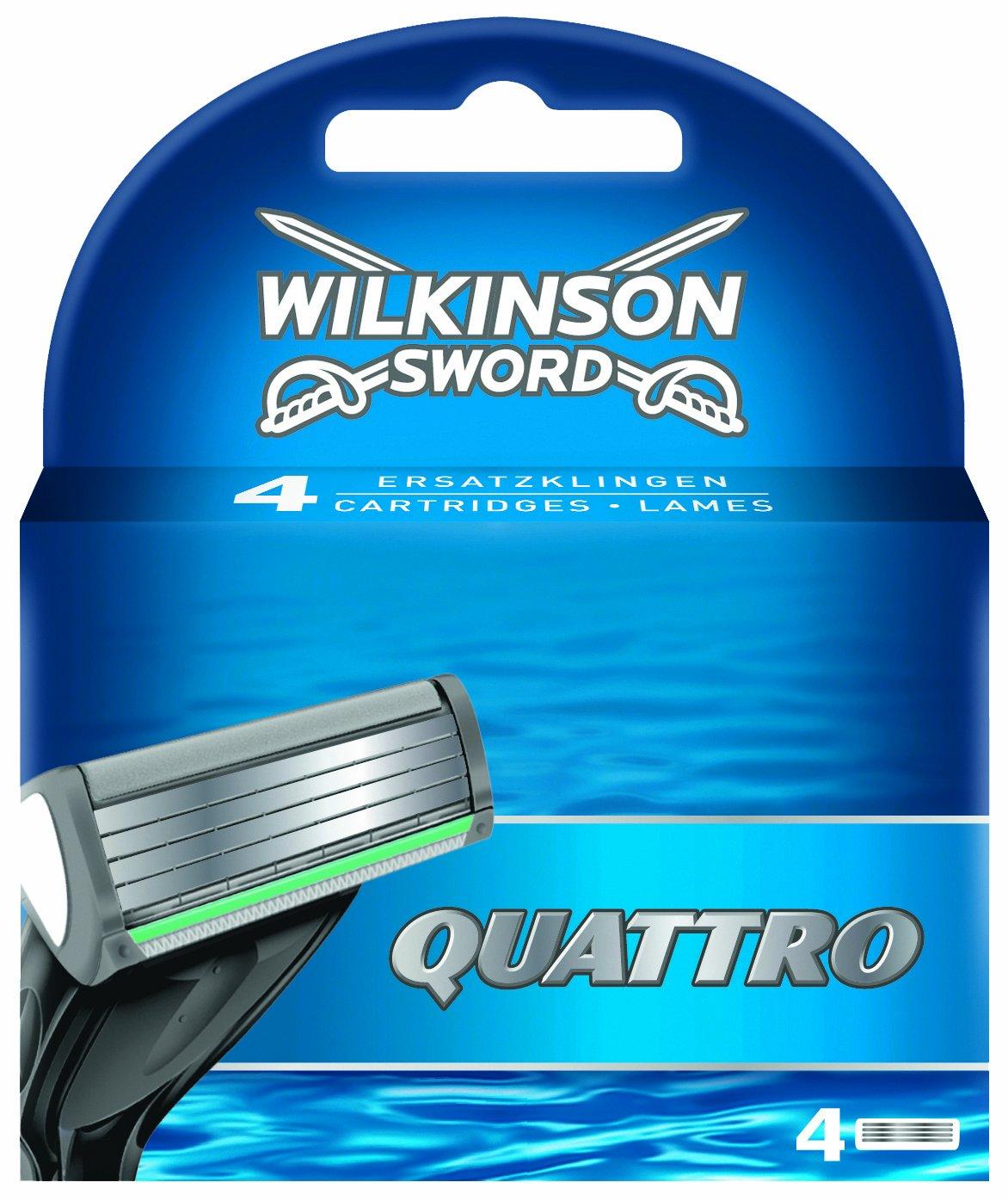 Wilkinson Quattro Blades - 4 Count Pack for Smooth Shaving | Buy Now ...