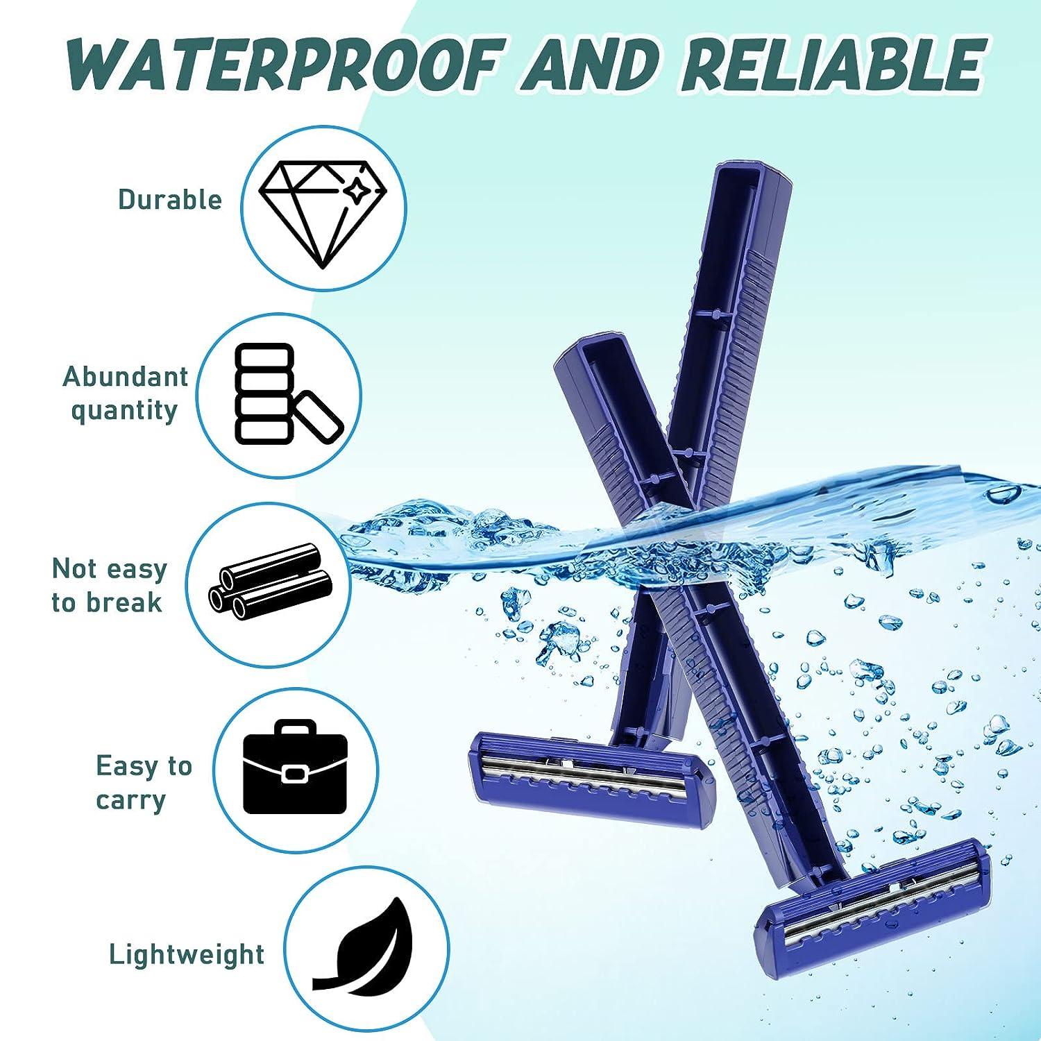 Stainless Steel Twin Blade Disposable Razors for Men - 150 Pack ...