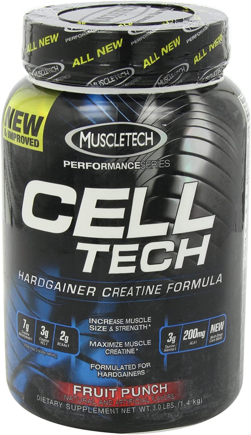 MuscleTech Cell Tech Creatine + Carb Supplement - Tropical Citrus Punch 3 lbs | Buy Now with ...