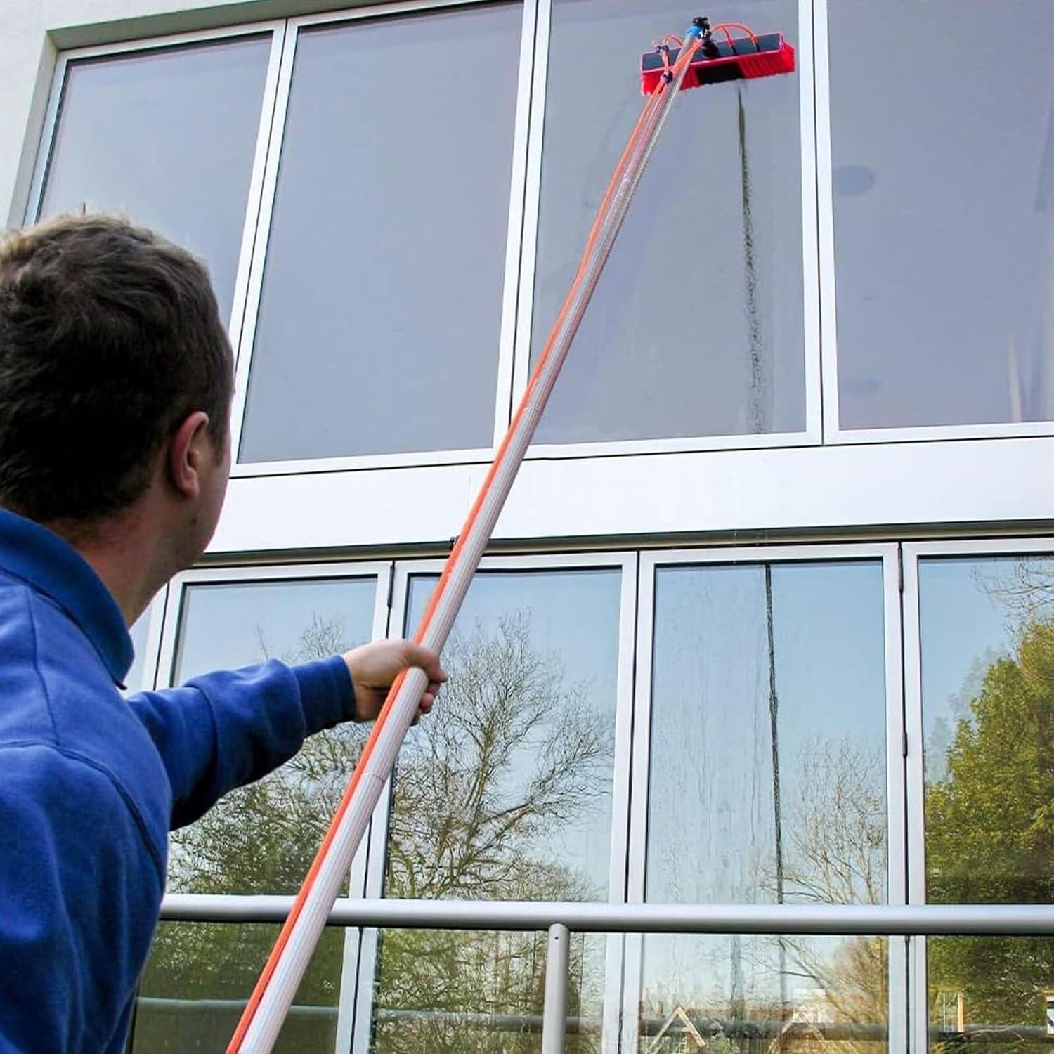 Telescopic Water Fed Pole for Cleaning Conservatory Roofs Photovoltaic ...
