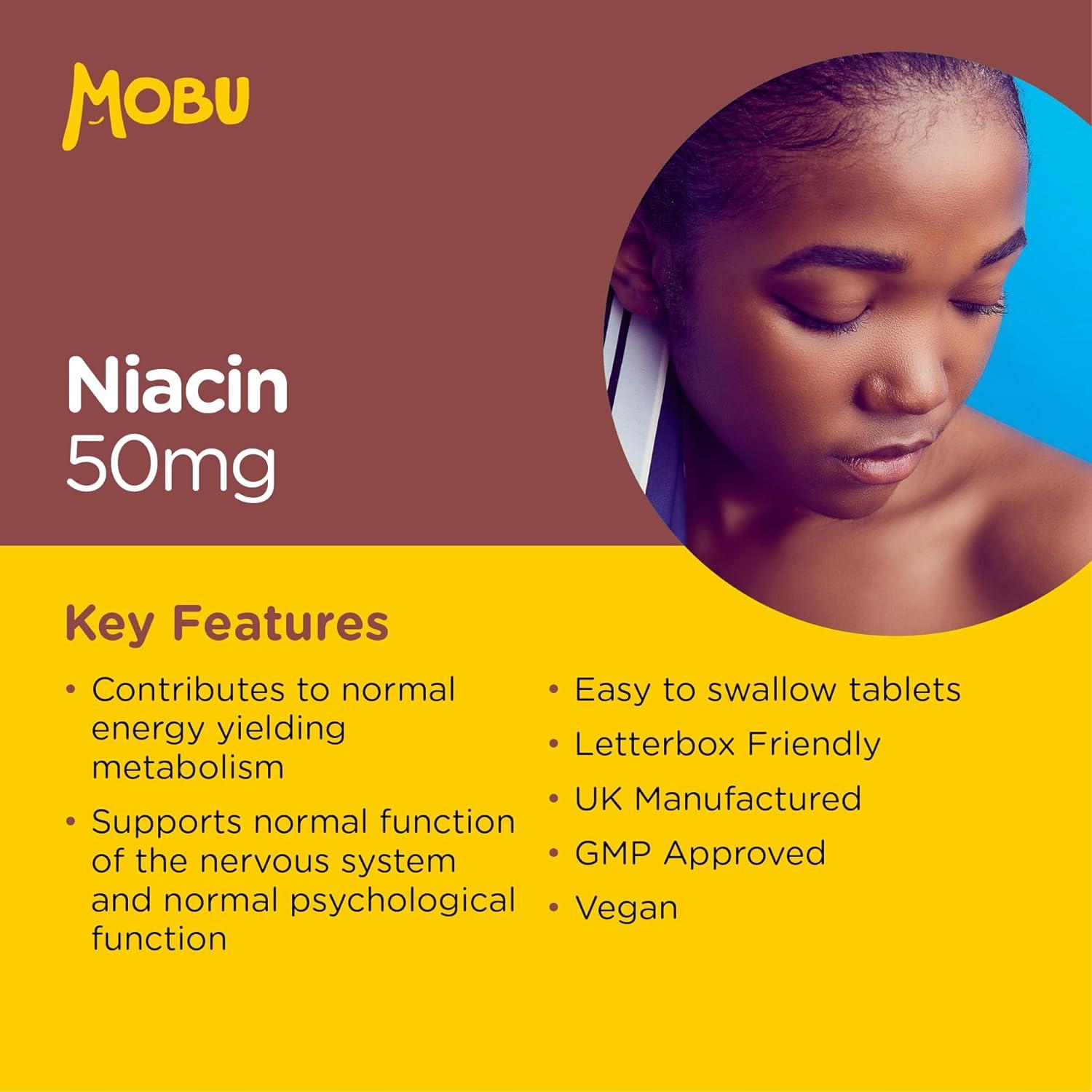 Niacin 50mg 120 Tablets | Vitamin B3 Flush Formula | Vegan UK Made ...